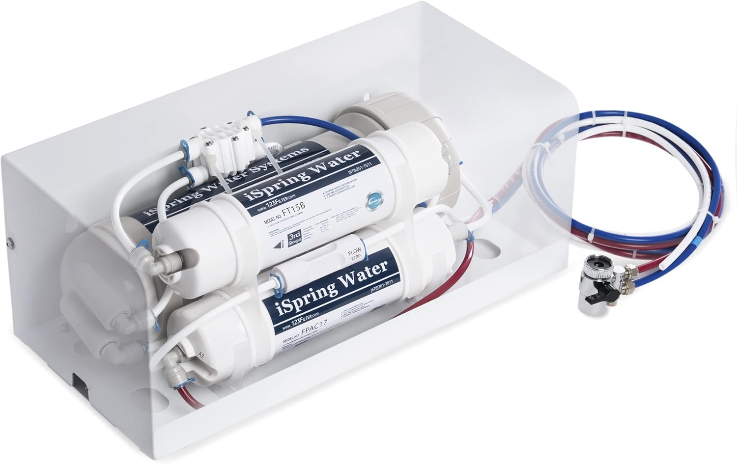 iSpring RCT600 Countertop Reverse Osmosis System, No Plumbing, 600 GPD ...