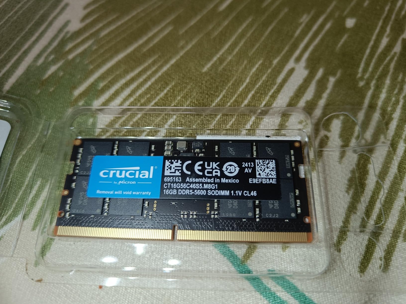 Amazon.in: Buy Crucial RAM 64GB Kit (2x32GB) DDR5 4800MHz CL40 Laptop ...