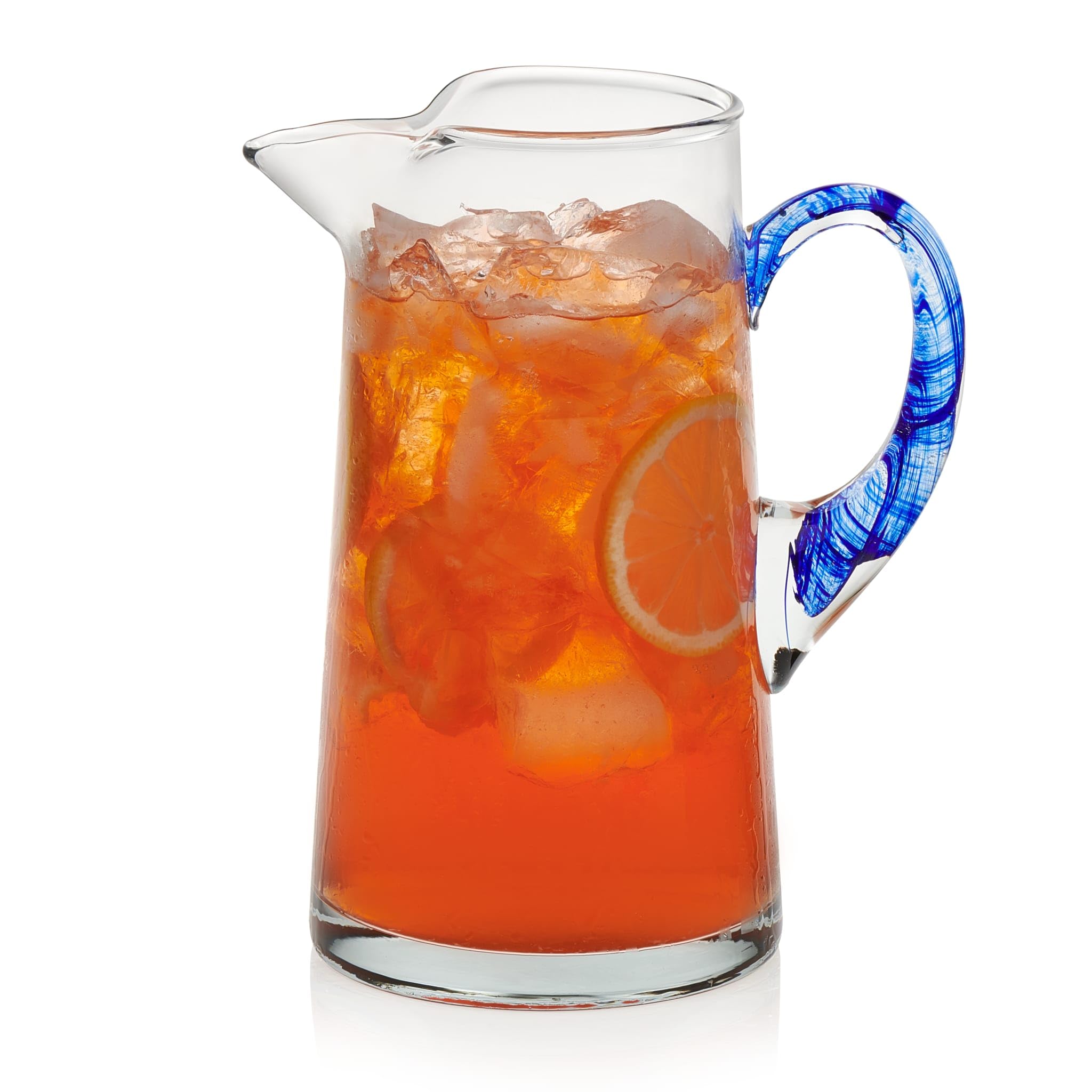 Amazon.com: Libbey Cabos Blue Handled Glass Pitcher, 90 ounce : Home ...