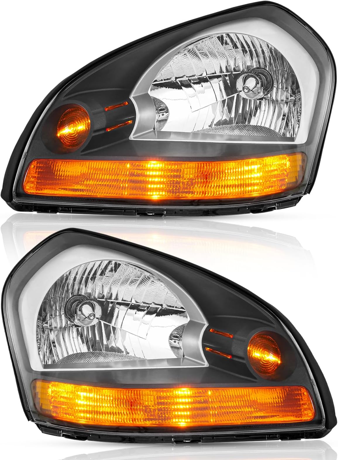 Amazon.com: TODO Headlight Assembly Compatible with 2005-2009 Hyundai ...