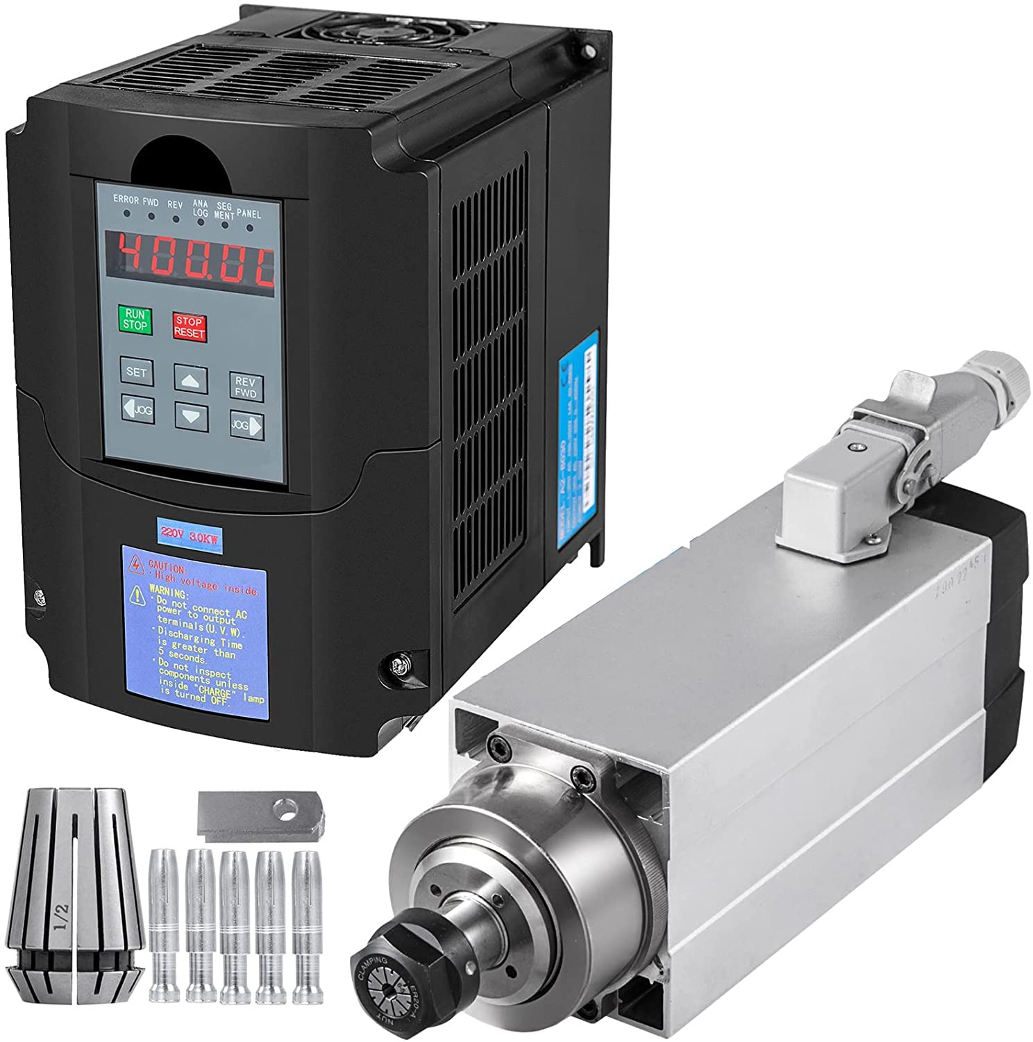 VEVOR Spindle Motor Square Air Cooled Spindle Motor ER32, 45% OFF