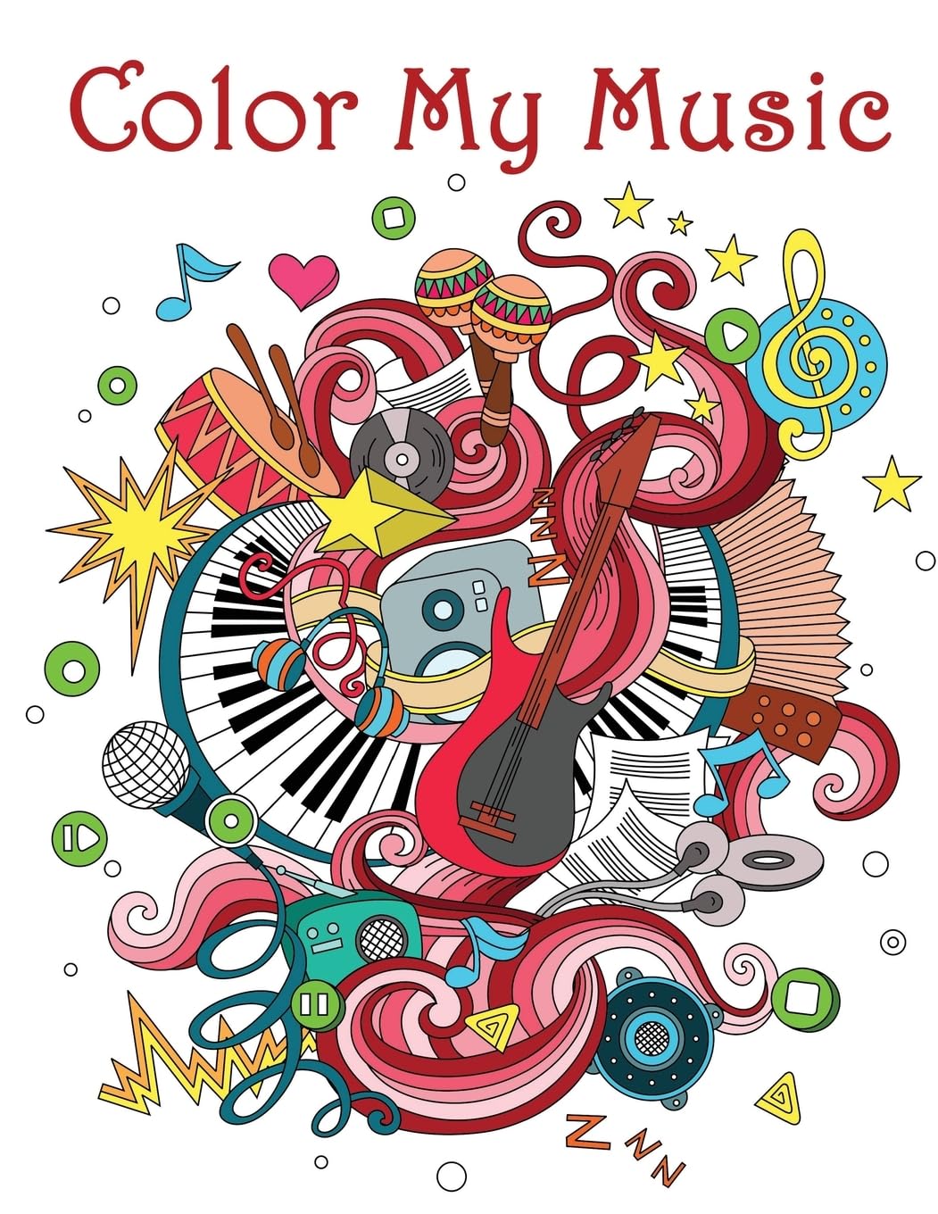 Color My Music: - Mosaic Music Featuring 40 Stress Relieving Designs of ...