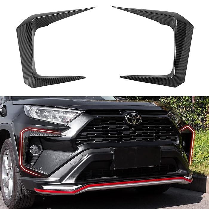 Buy Xipoo Fit 2019 2020 2021 2022 Toyota RAV4 Fog Light Trim Front Fog ...