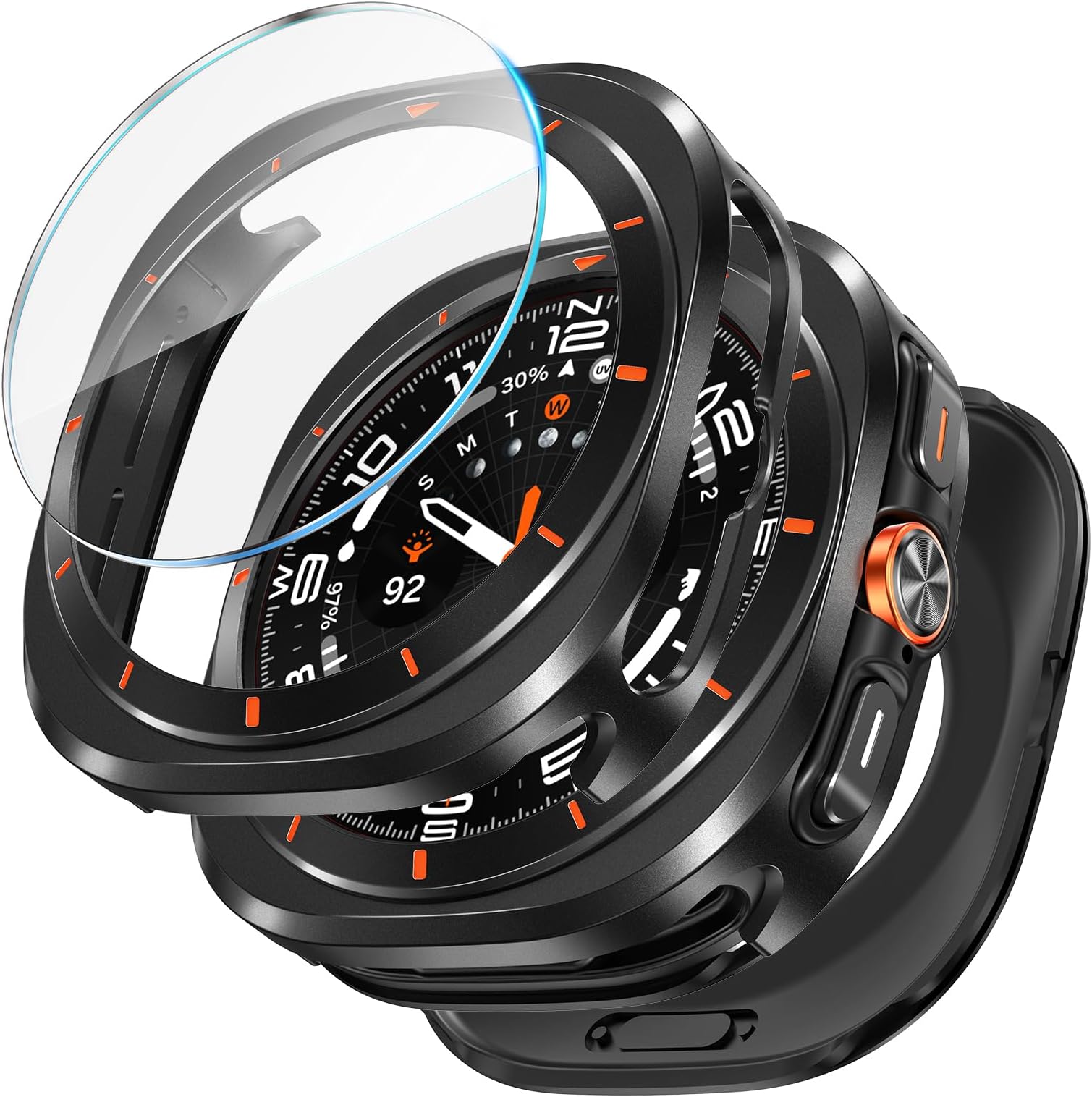 Amazon.com: JETech Case with Screen Protector for Samsung Galaxy Watch ...