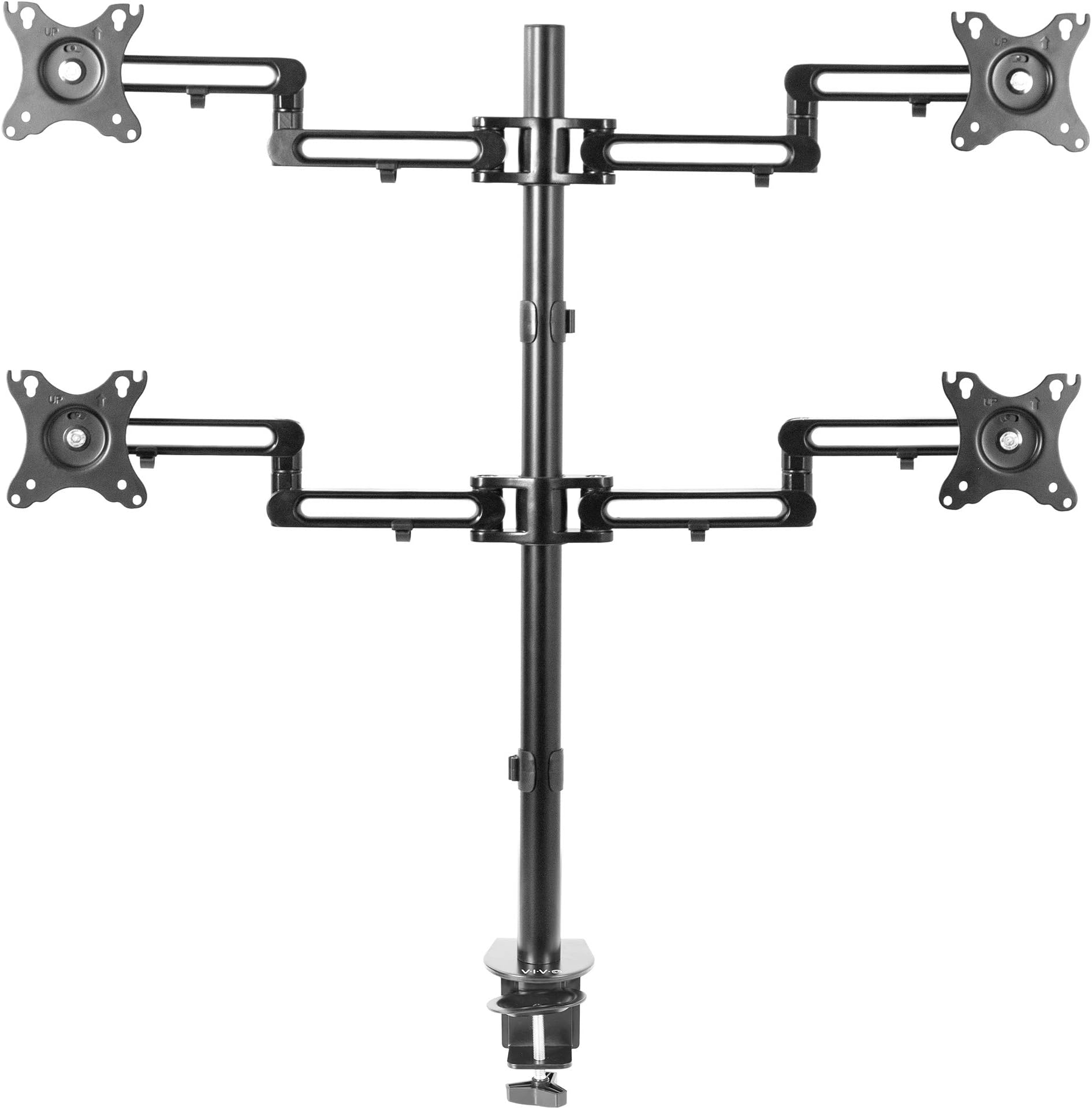 Amazon.com: MOUNT PRO Quad Monitor Stand, 4 Monitor Mount for 13 to 27 ...