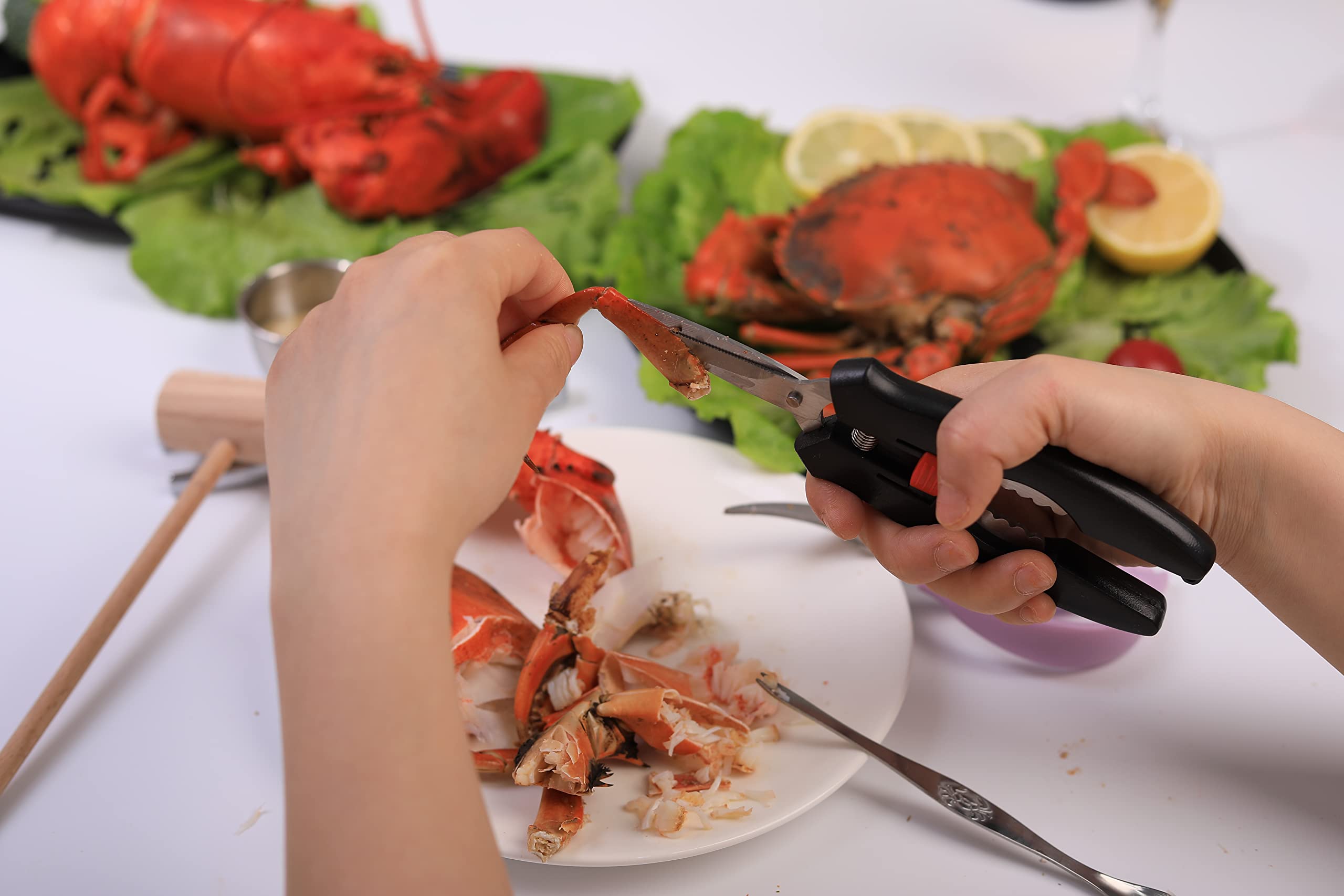 Snapklik.com : 3-Piece Crab Crackers/scissors,king Crab Legs Scissors ...