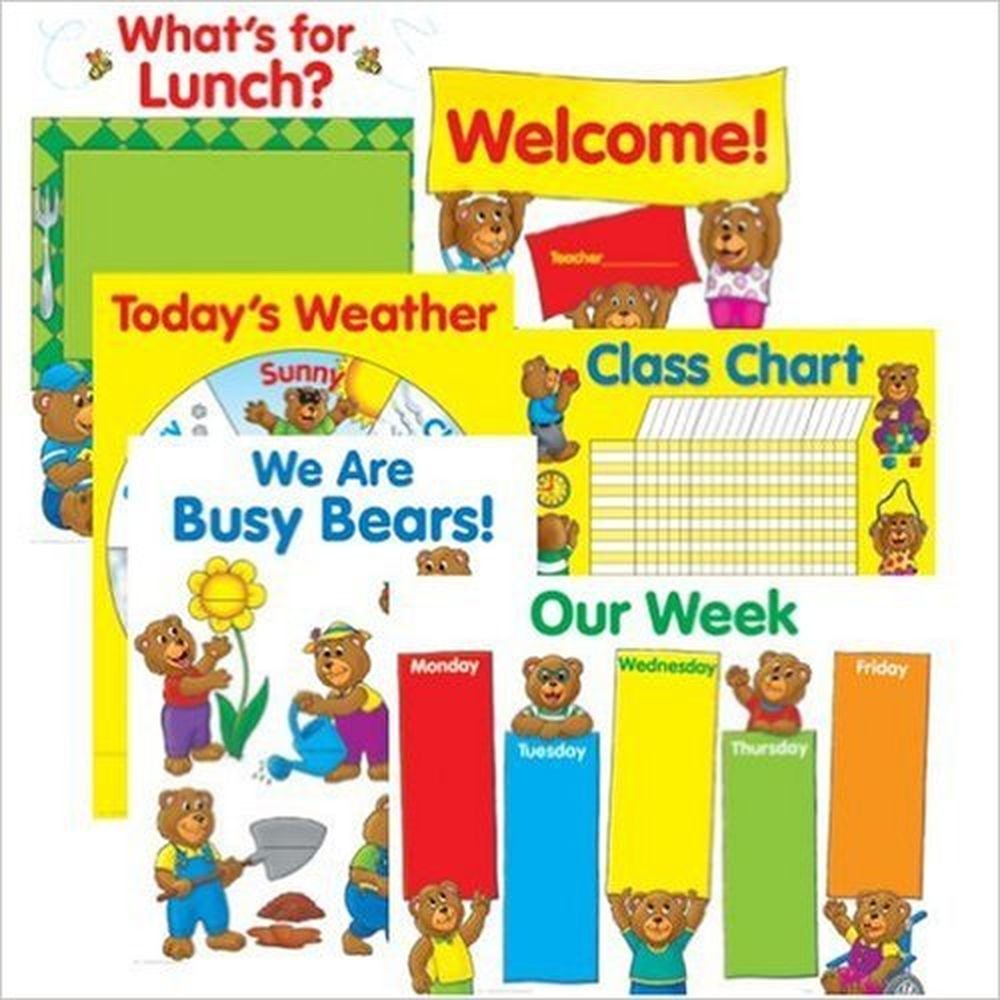 Back to School Teddy Bear Chart Pack: Carson-Dellosa Publishing ...