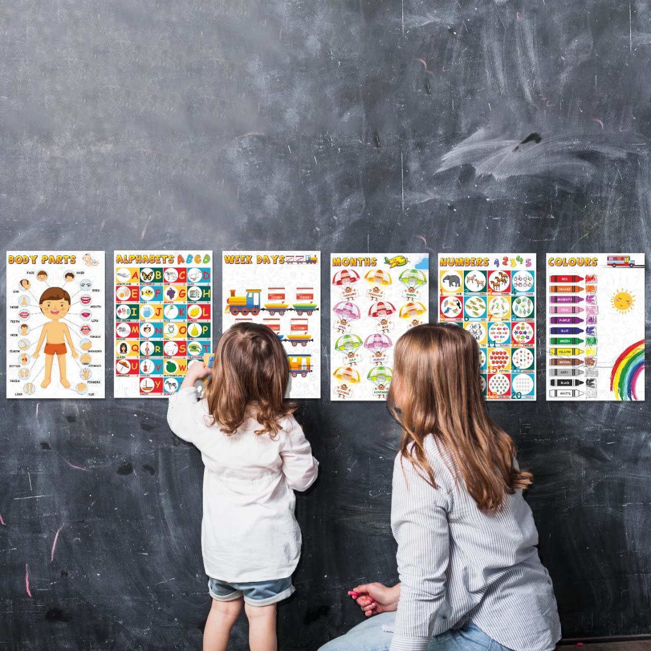 Buy Vantagekart Alphabets, Numbers, Weekdays, Colours, Months, Body ...