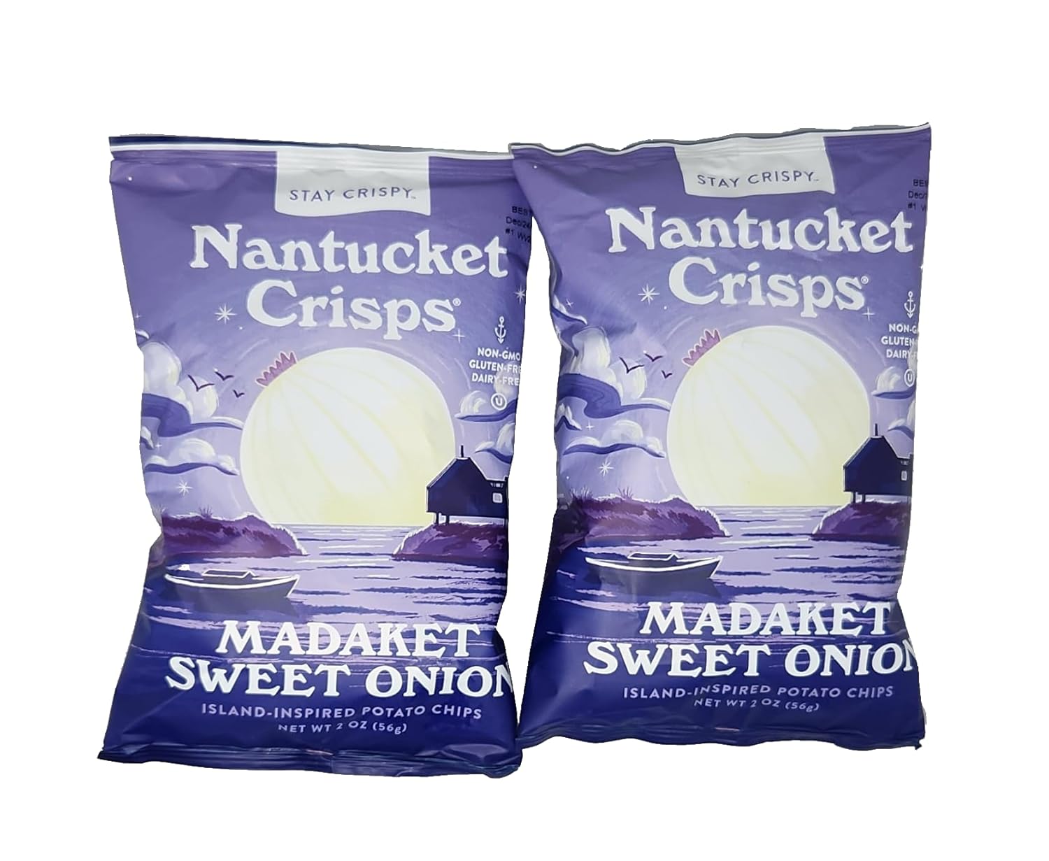 Amazon.com: 2 Pack of Nantucket Crisps Island Inspired Potato Chips ...