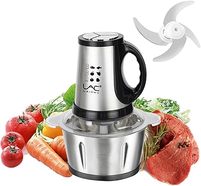 Amazon.com: Meat Food Processors Electric, Meat Grinder 2L Stainless ...