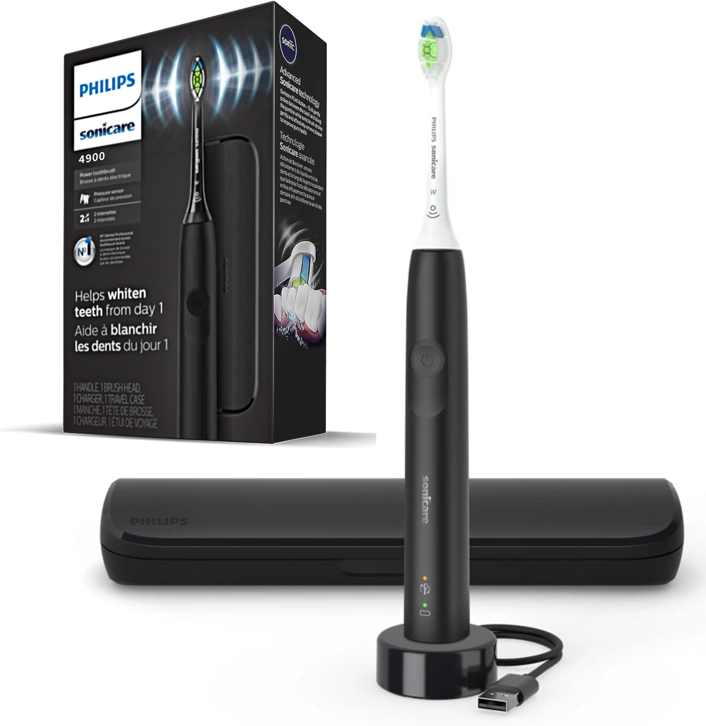 Amazon.com: Philips Sonicare DiamondClean Smart 9500 Electric Toothbrush, Sonic Toothbrush with ...