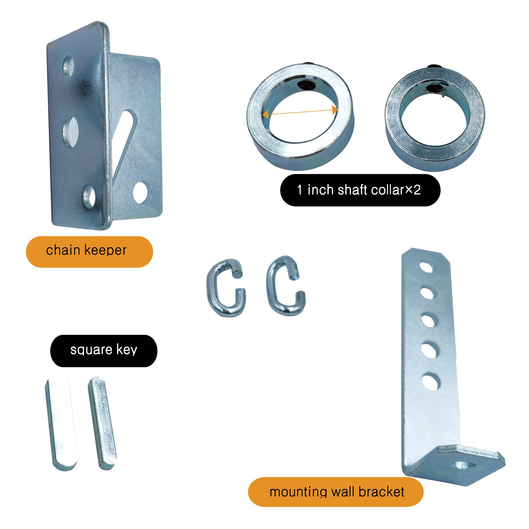 Snapklik.com : Garage Door Jackshaft Chain Hoist,1" Shaft Garage Chain ...