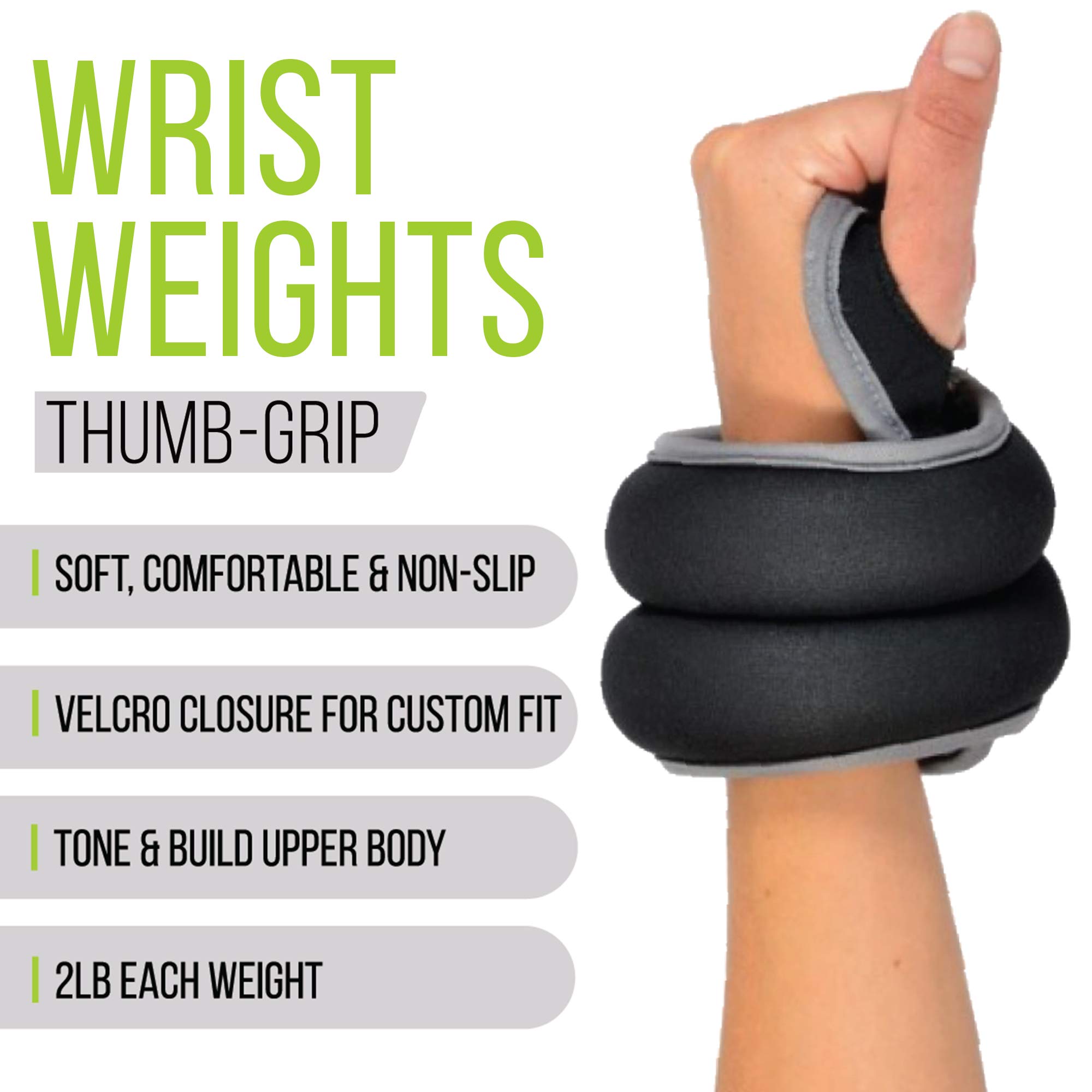 Snapklik.com : "Nicole Miller Wrist Weight Sets Thumblock Hand Weights ...