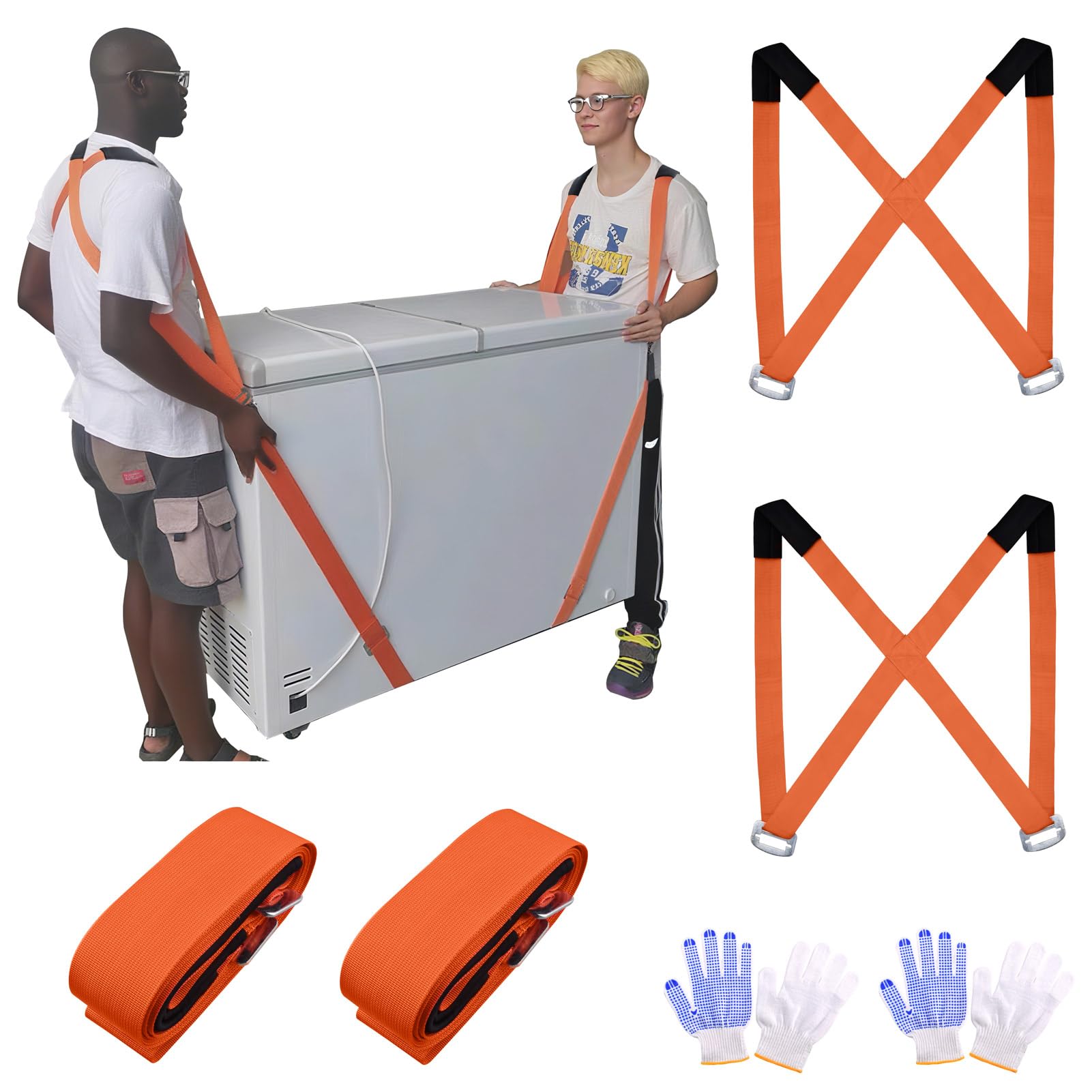Snapklik.com : Azarxis Moving Straps 2 Person Lifting Strap Adjustable