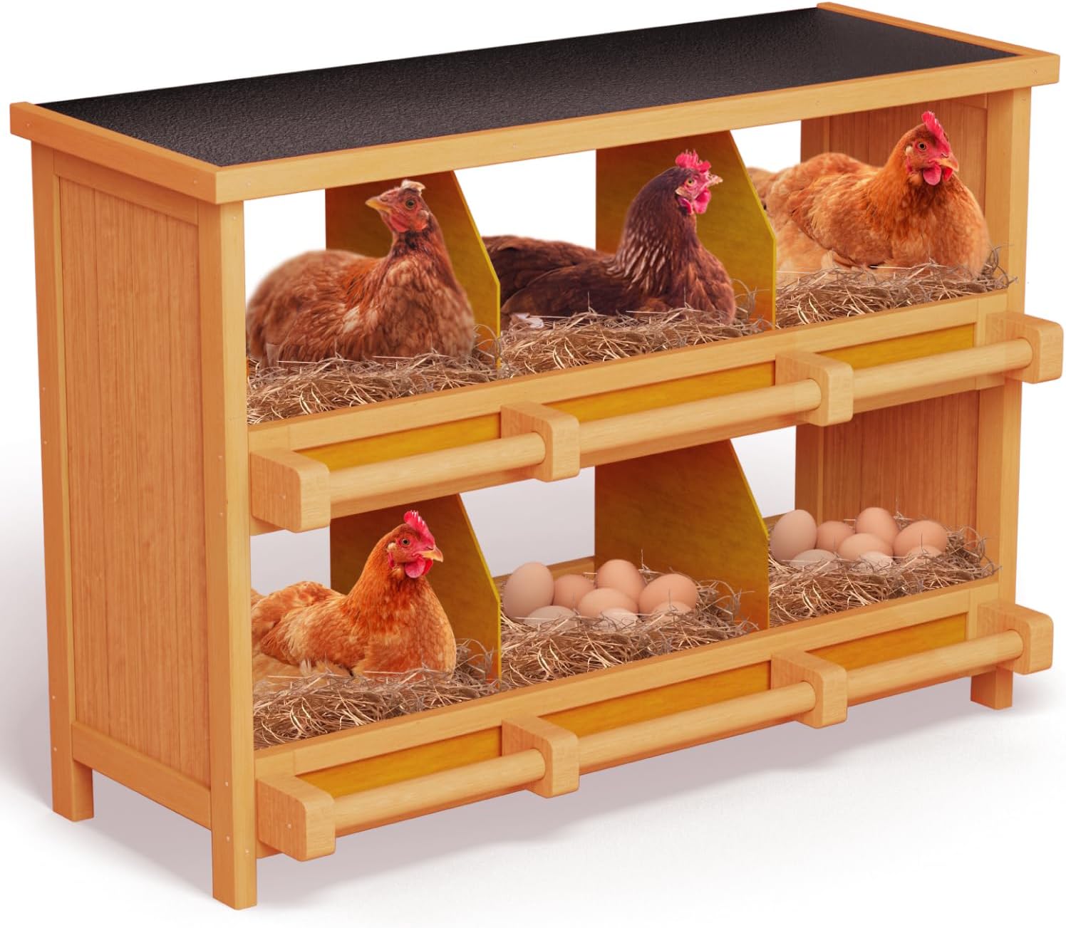 Amazon.com : Miller 6 Pack of Large Wall Mount Egg Nesting NEST Boxes ...