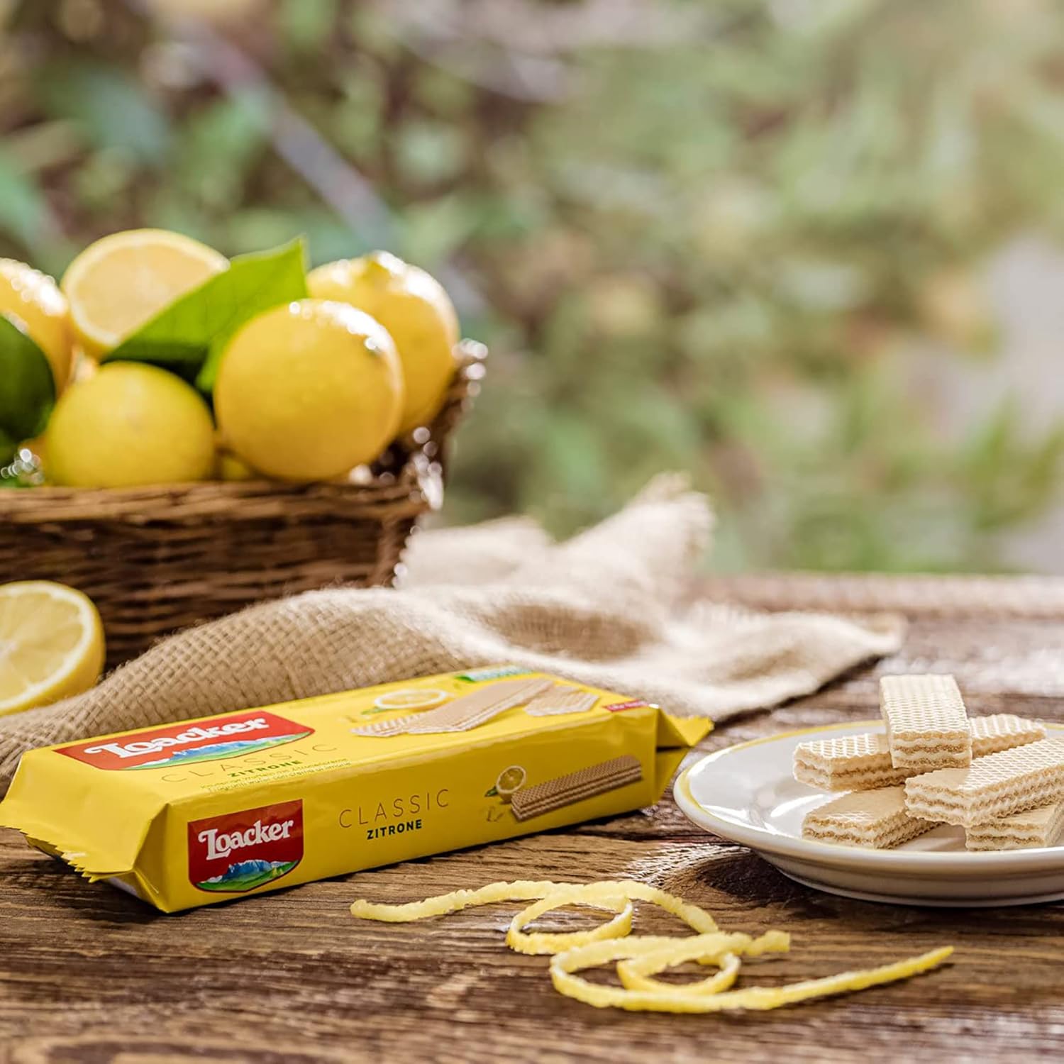 Loacker Galletas de oblea de limón de alta calidad paquete múltiple de ...