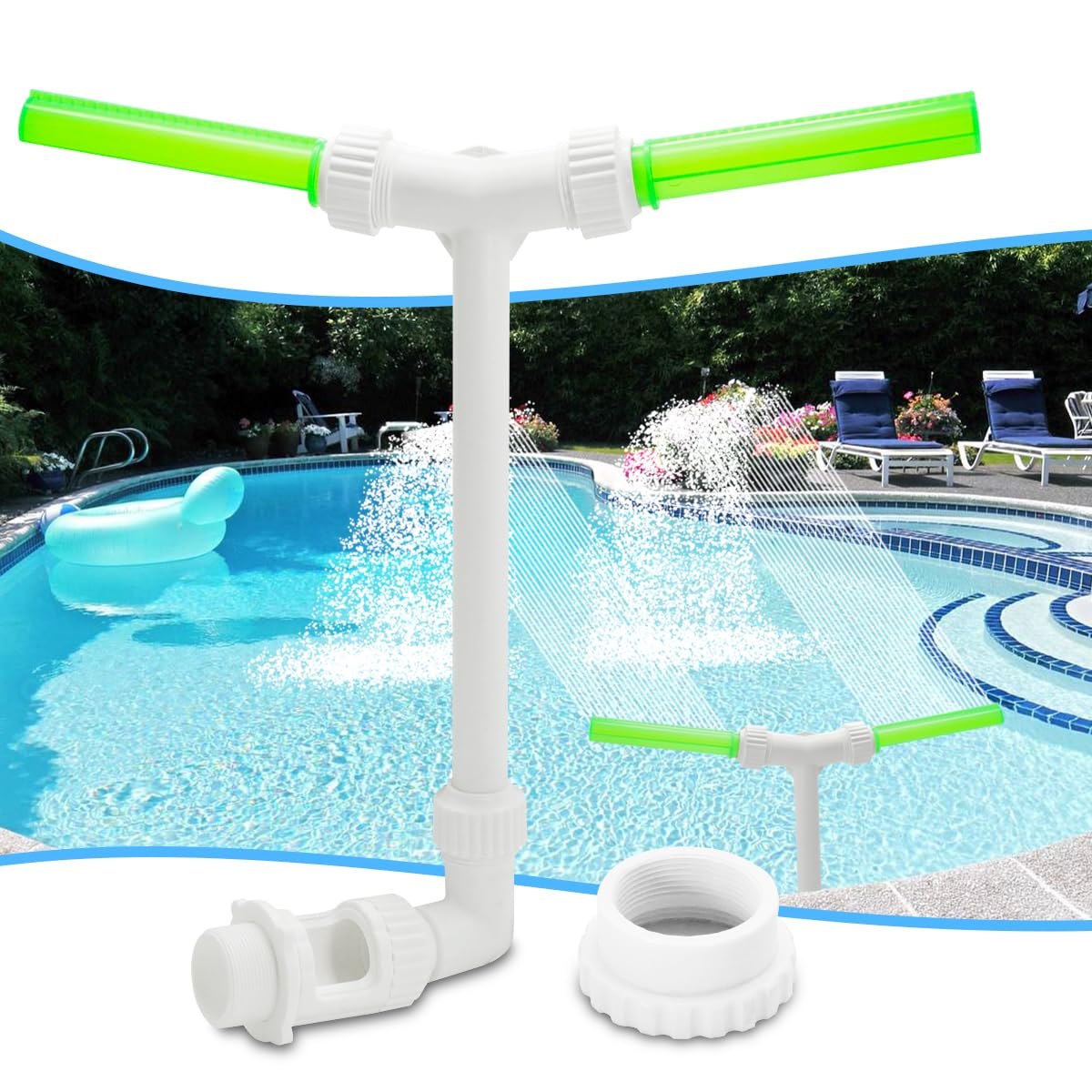 Fountain Statues Pool Fountain, Pool Sprinkler Fountain For Both Ground ...