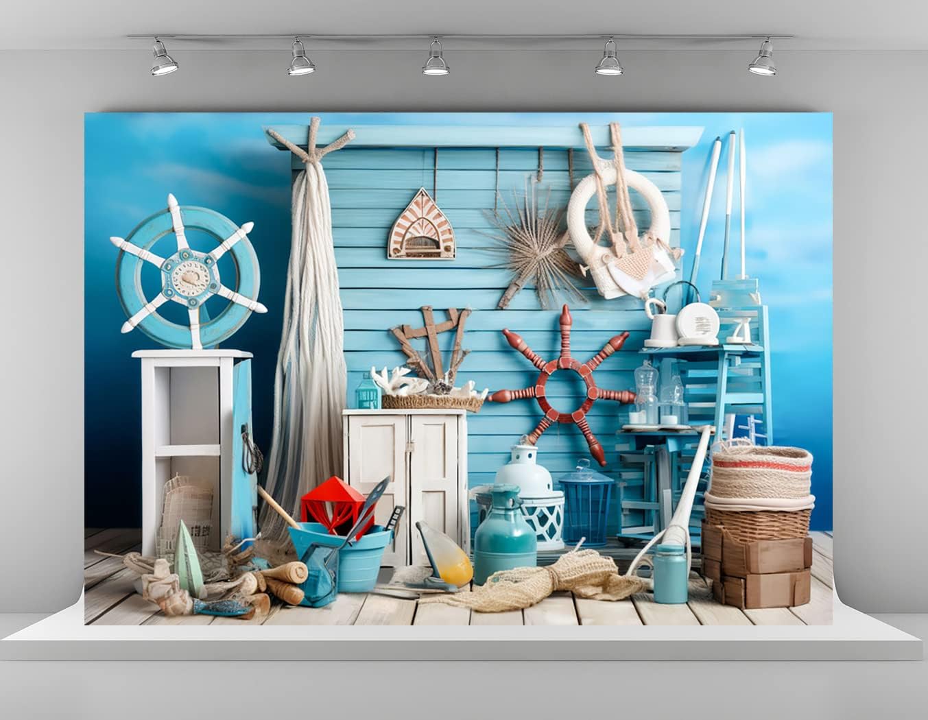 Amazon.com : Kate 7x5ft Summer Nautical Sailing Backdrops for ...