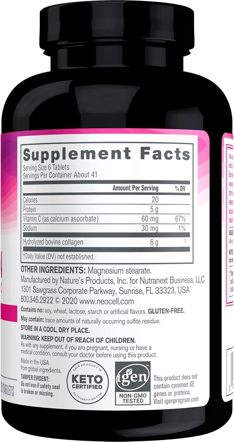 Buy NeoCell Super Collagen with Vitamin C, 250 Collagen Pills, #1 ...