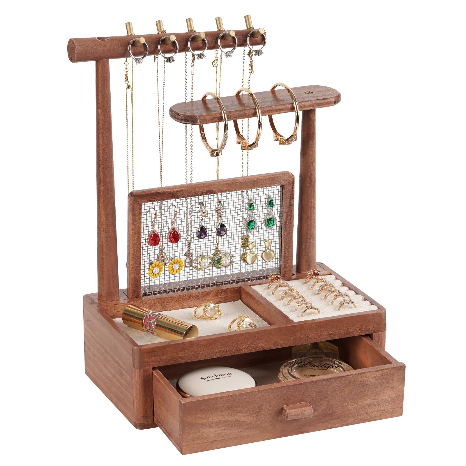 WPKLTMZ Jewelry Organizer,Removable Necklace Organizer Display with 10 ...