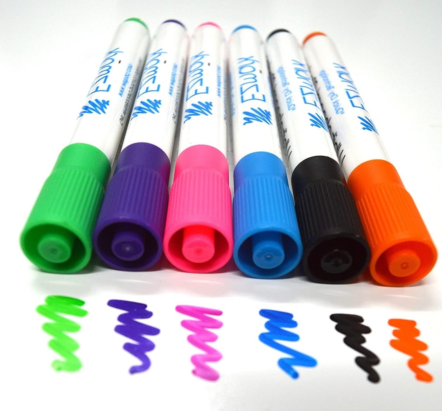 Ezmark - 6 Colour Whiteboard Marker or Dry Erase Marker or Temporary ...