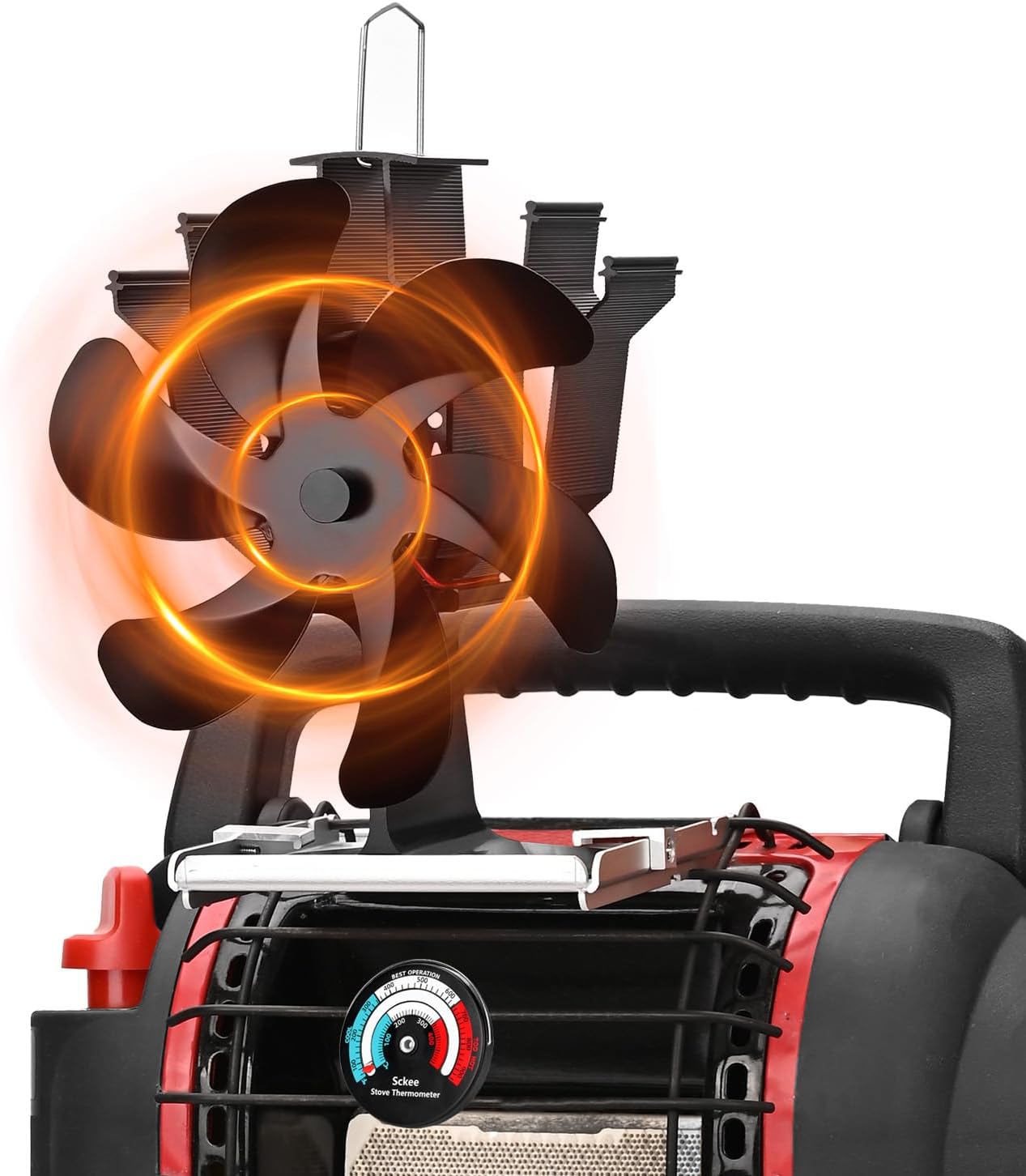 Amazon.com: Miaton Heat Powered Wood Stove Fan and Mr Buddy Heater Fan ...