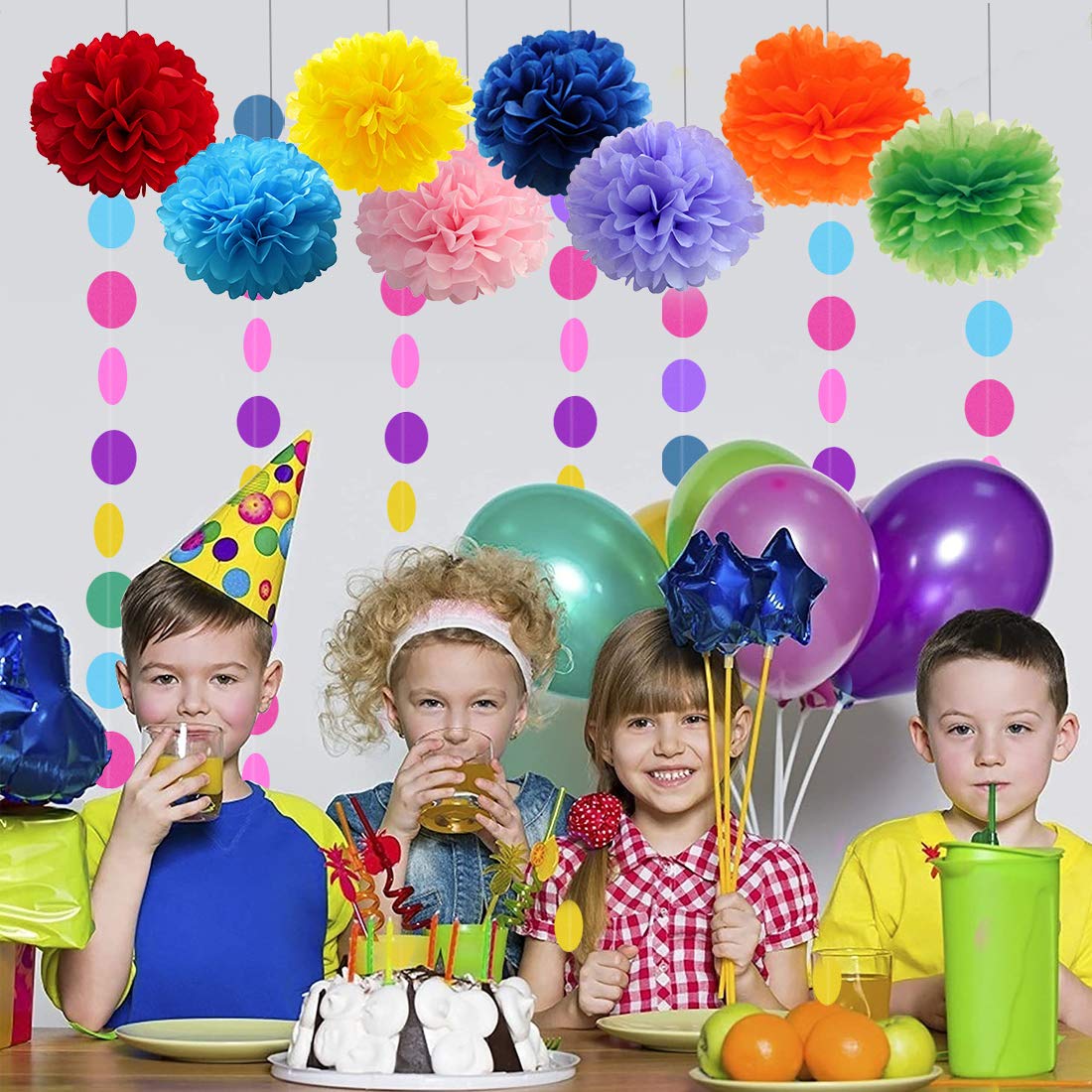 Colorful Birthday Decoration Set, Colorful Birthday Decorations ...