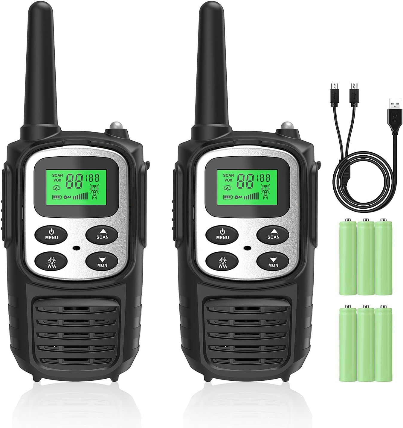 Amazon.com: Rechargeable Walkie Talkies,Fvamom Walkies Talkies for ...