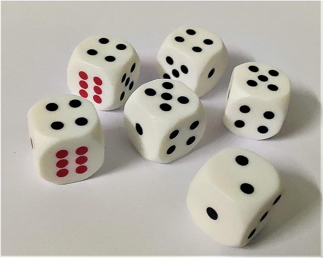 Buy SSKR Six Sided 16mm Size White Dice or Die for Playing Board Games ...