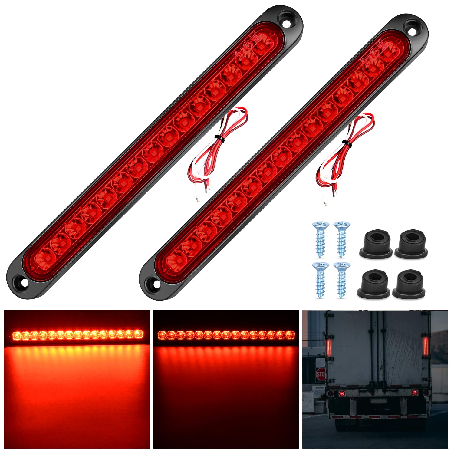 Amazon.com: Nilight Trailer Light Bar for Park Stop Turn Tail Lights ...