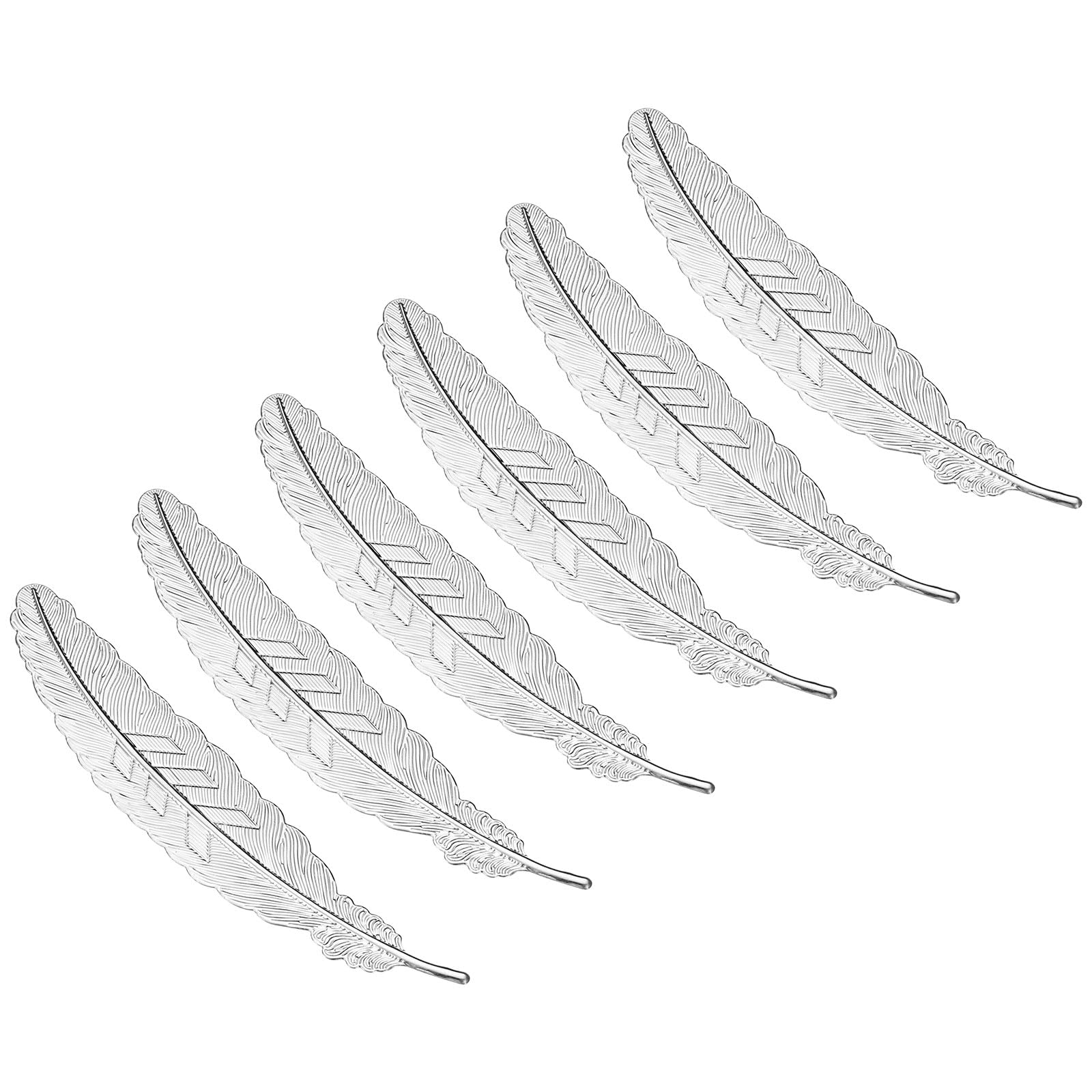 Amazon.com: PATIKIL Metal Feather Bookmarks, 6 Pack Book Marks Page ...
