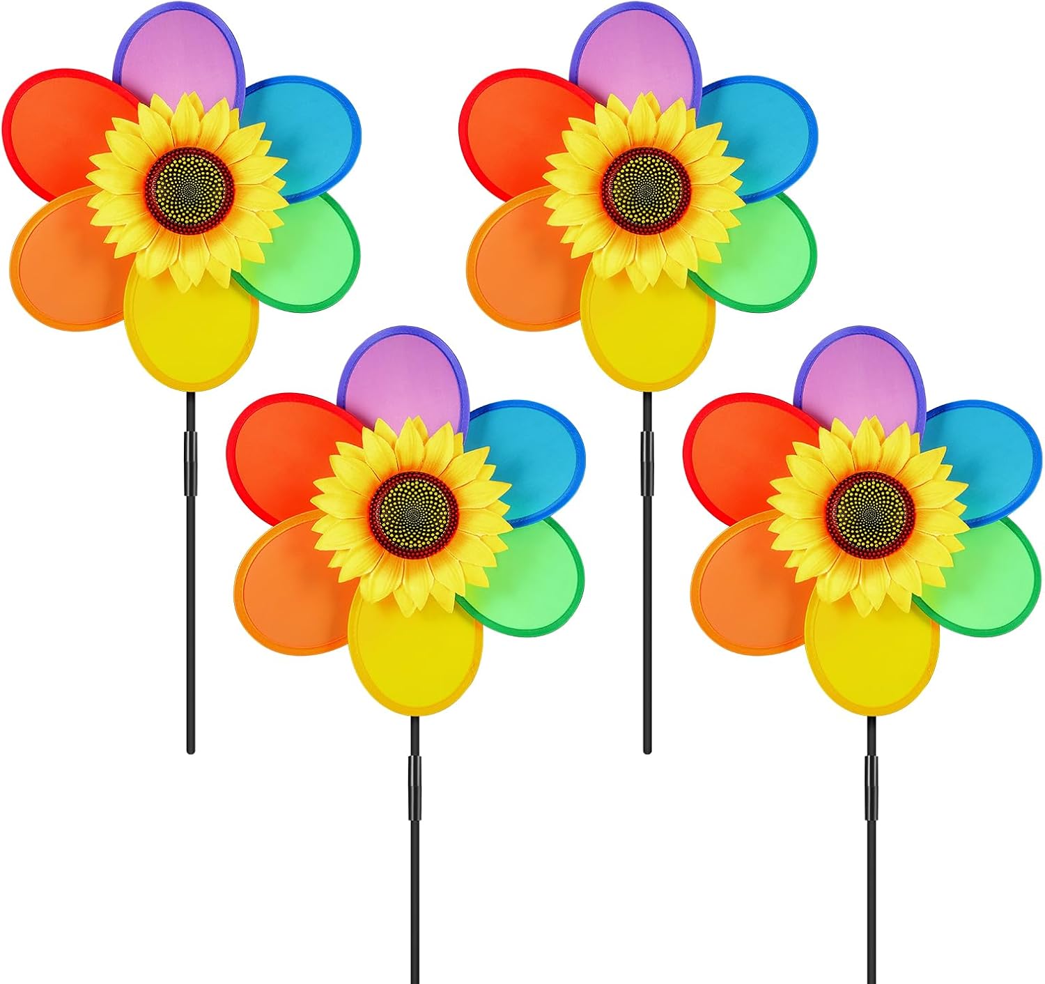 Amazon.com: Slofunife 4Pcs Wind Spinners for Yard and Garden,12.6 Inch ...
