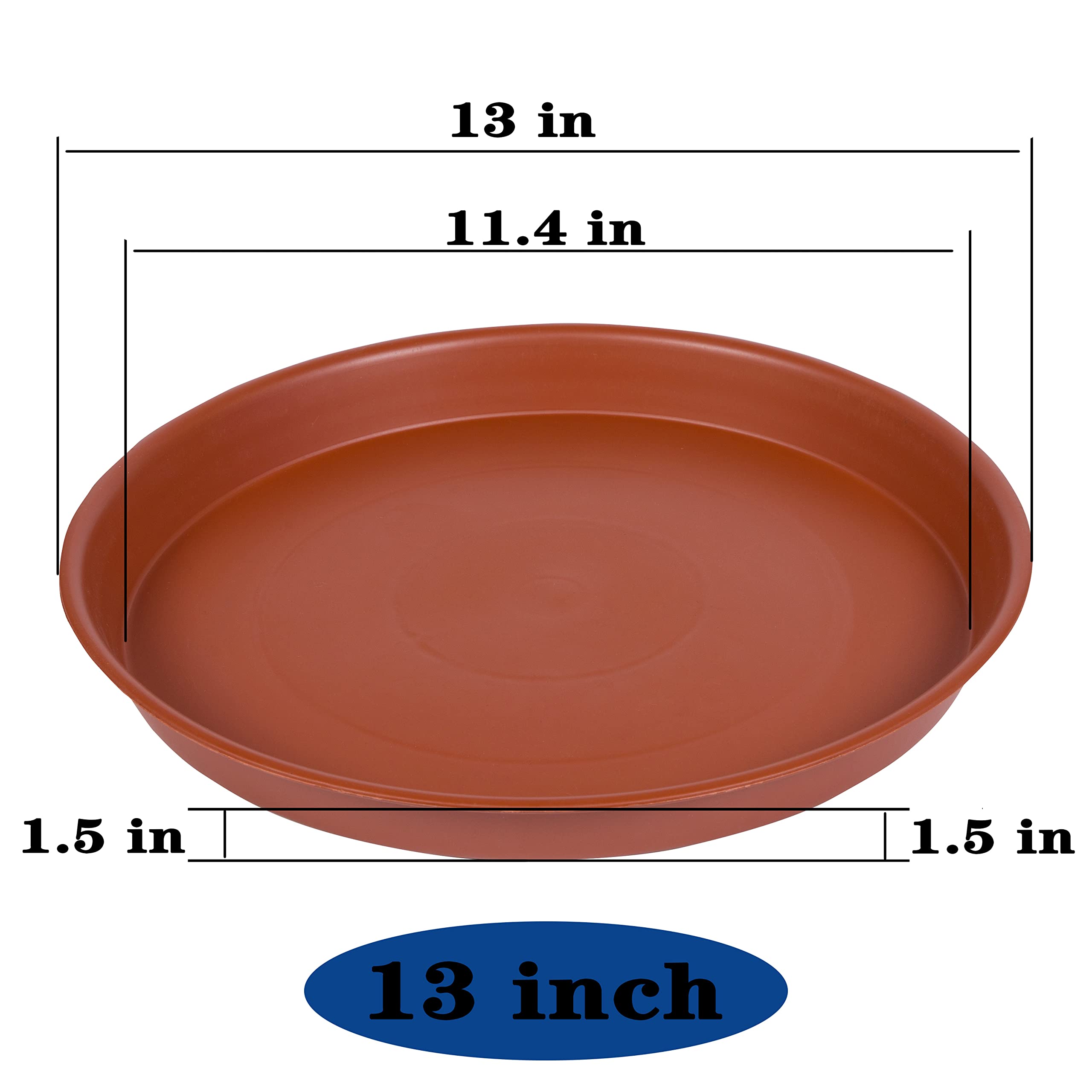 Snapklik.com : Bleuhome 4 Pack Of 13 Inch Plant Saucer, Heavy Duty ...