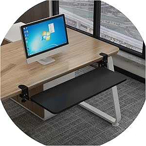 Amazon.com: Arm Rest Ergonomic Keyboard Tray Sliding Keyboard Shelf ...