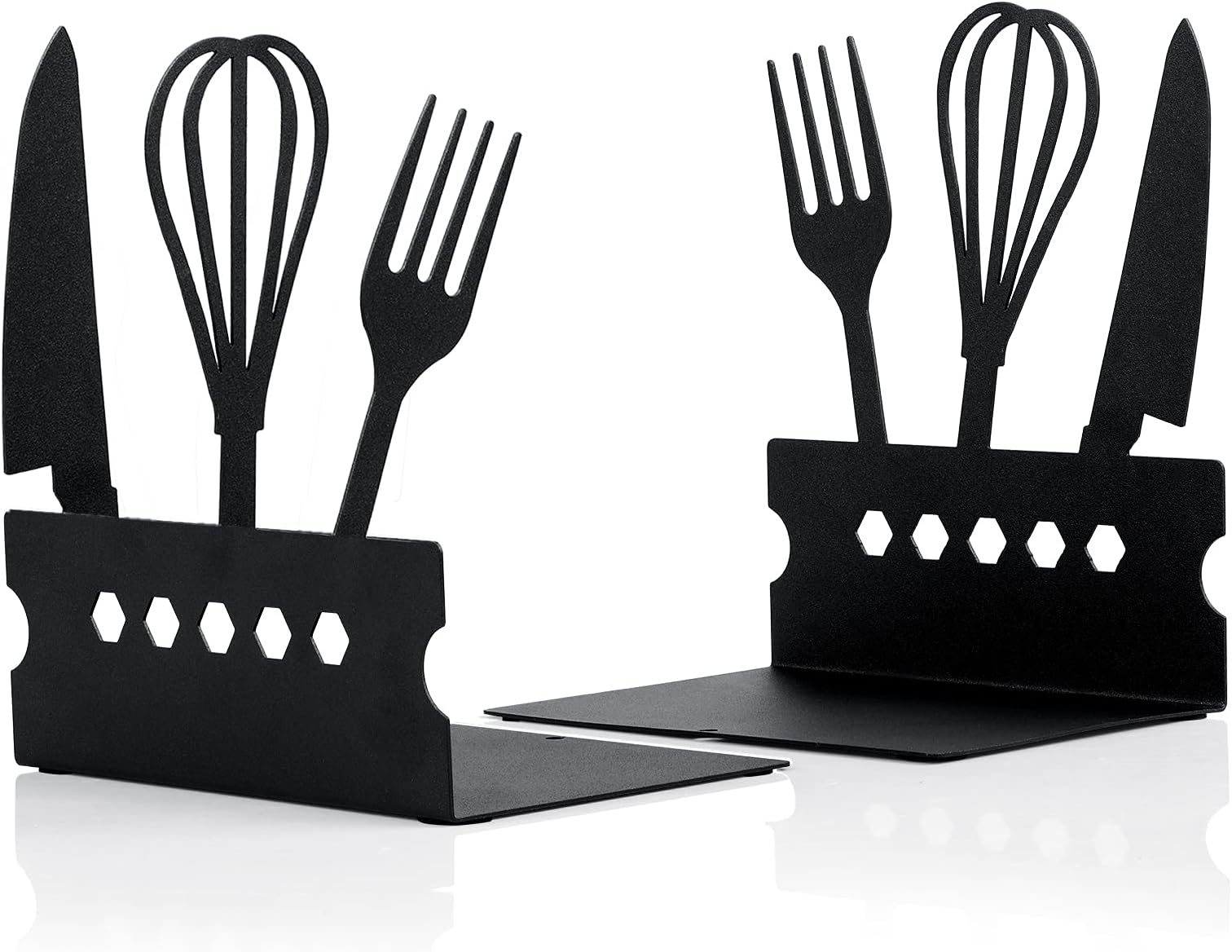 Amazon.com: Hztyyier Sturdy Decorative Book Ends for Kitchen Hold ...