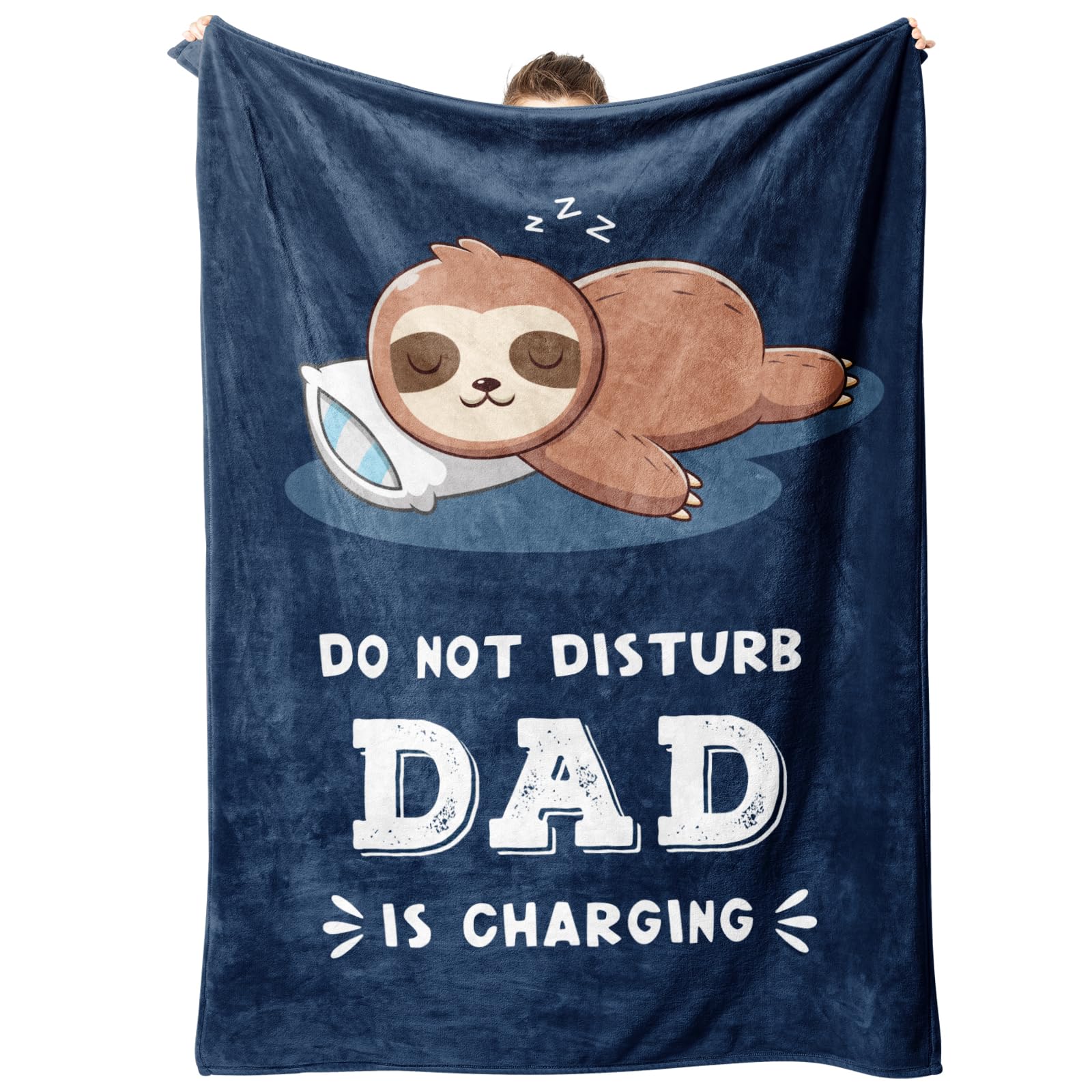 Amazon.com: Dad Gifts for Christmas, Dad is Charging Sloth Blanket ...