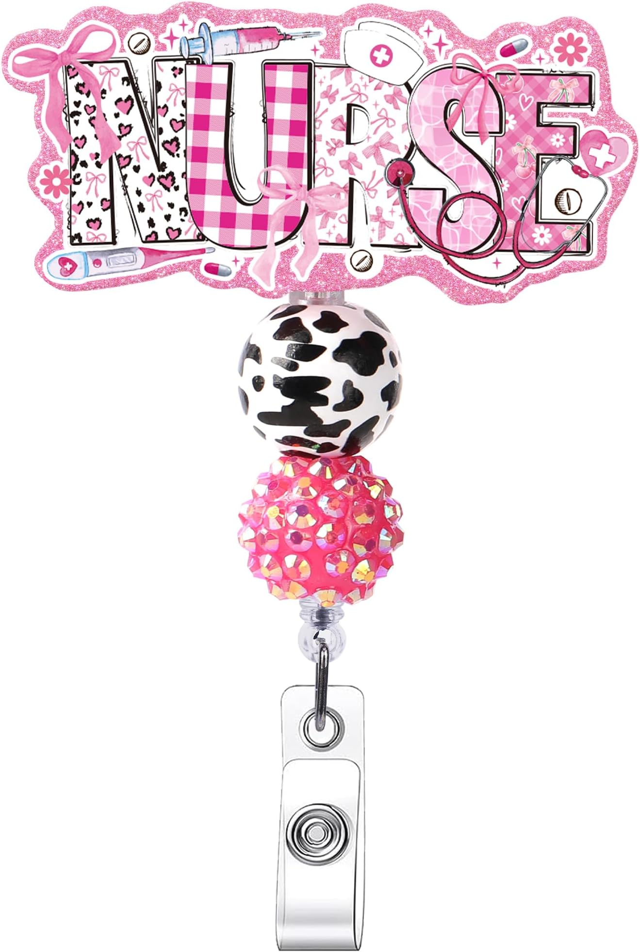 Amazon.com : Giegxin 18 Pcs Easter Badge Reels Retractable Seasonal ...