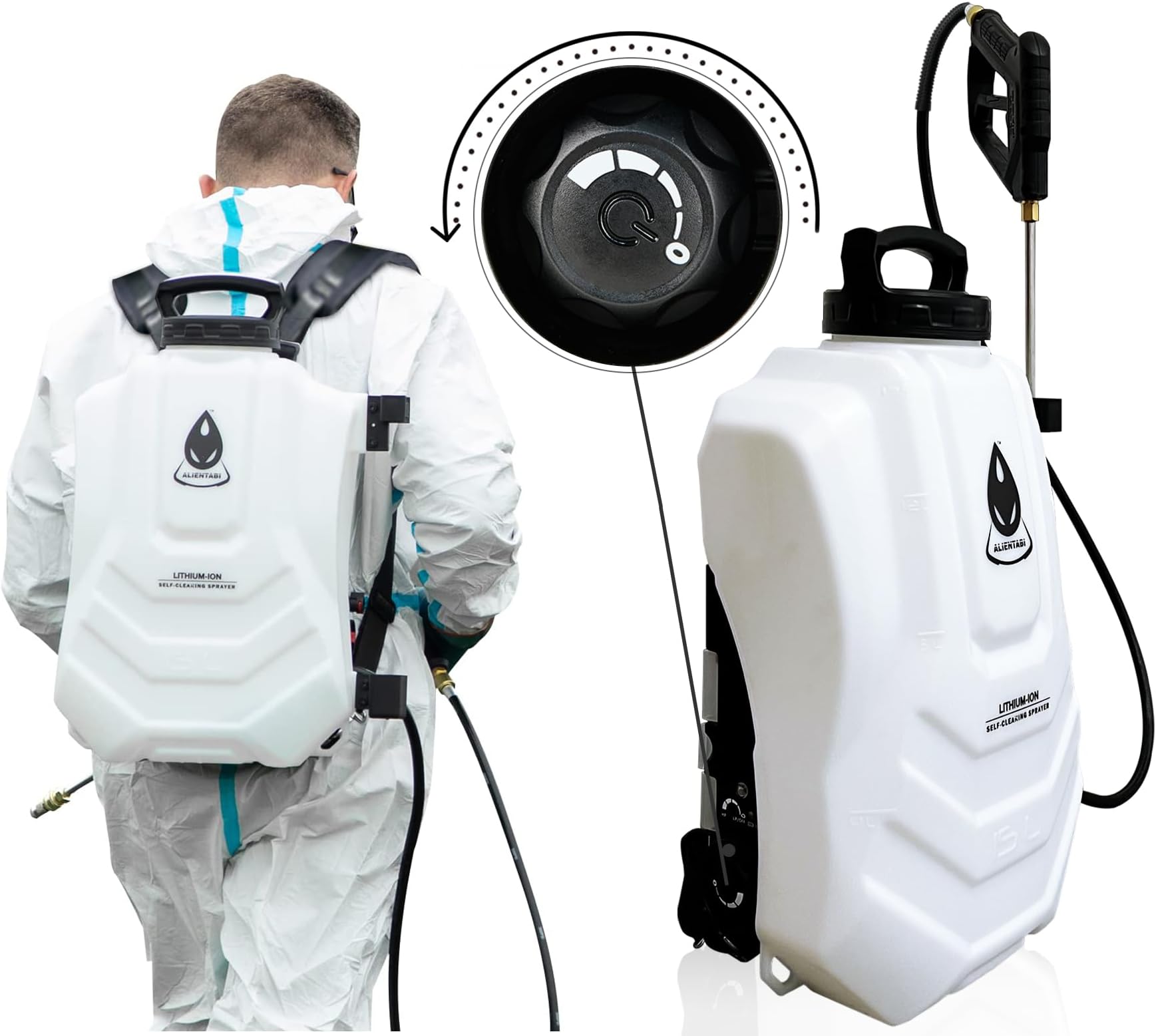 Amazon.com : FlowZone Cyclone 3 Battery Powered Backpack Sprayer ...