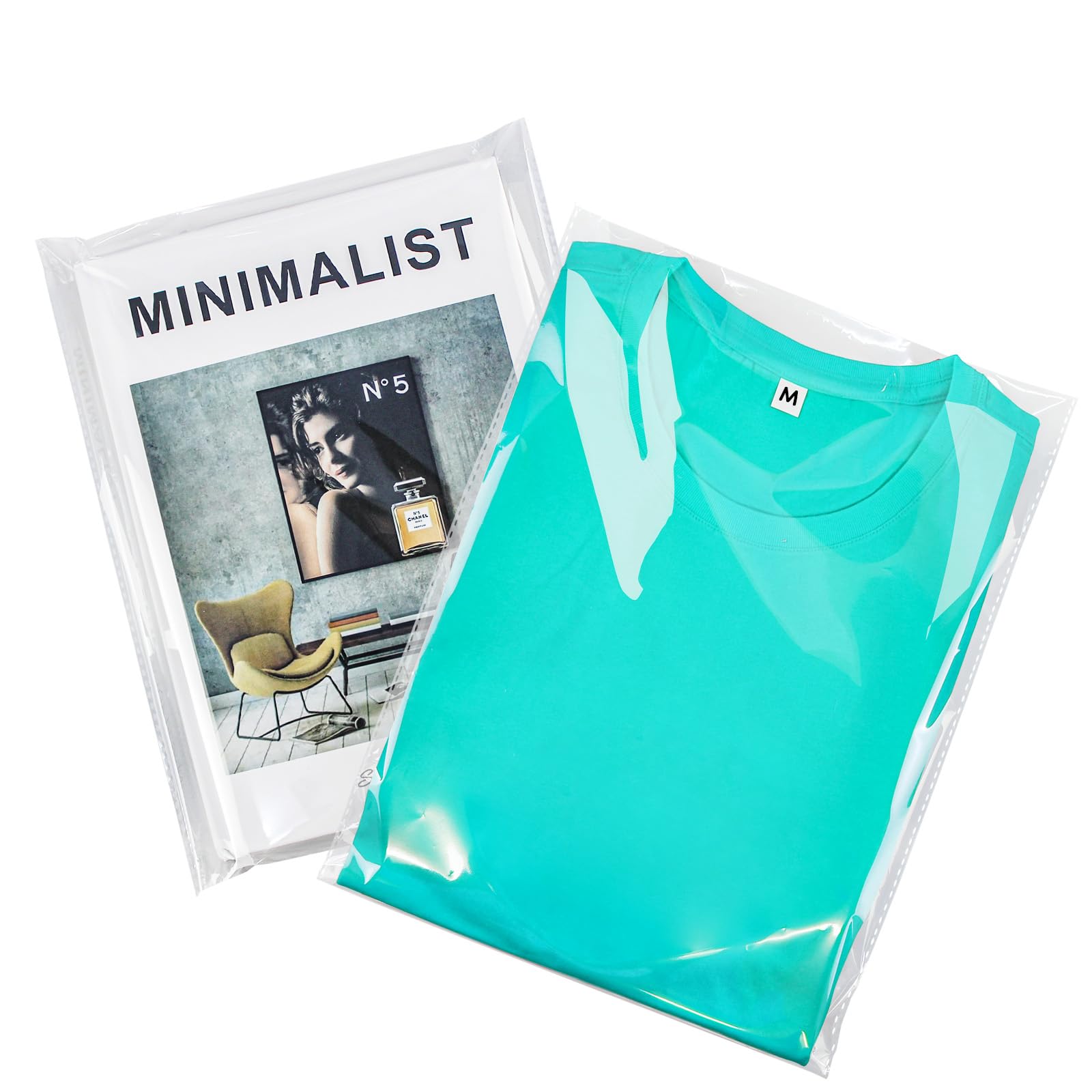 Amazon.com: PigPotParty 9"x12" Self-Sealing Clear Cellophane T-Shirt ...