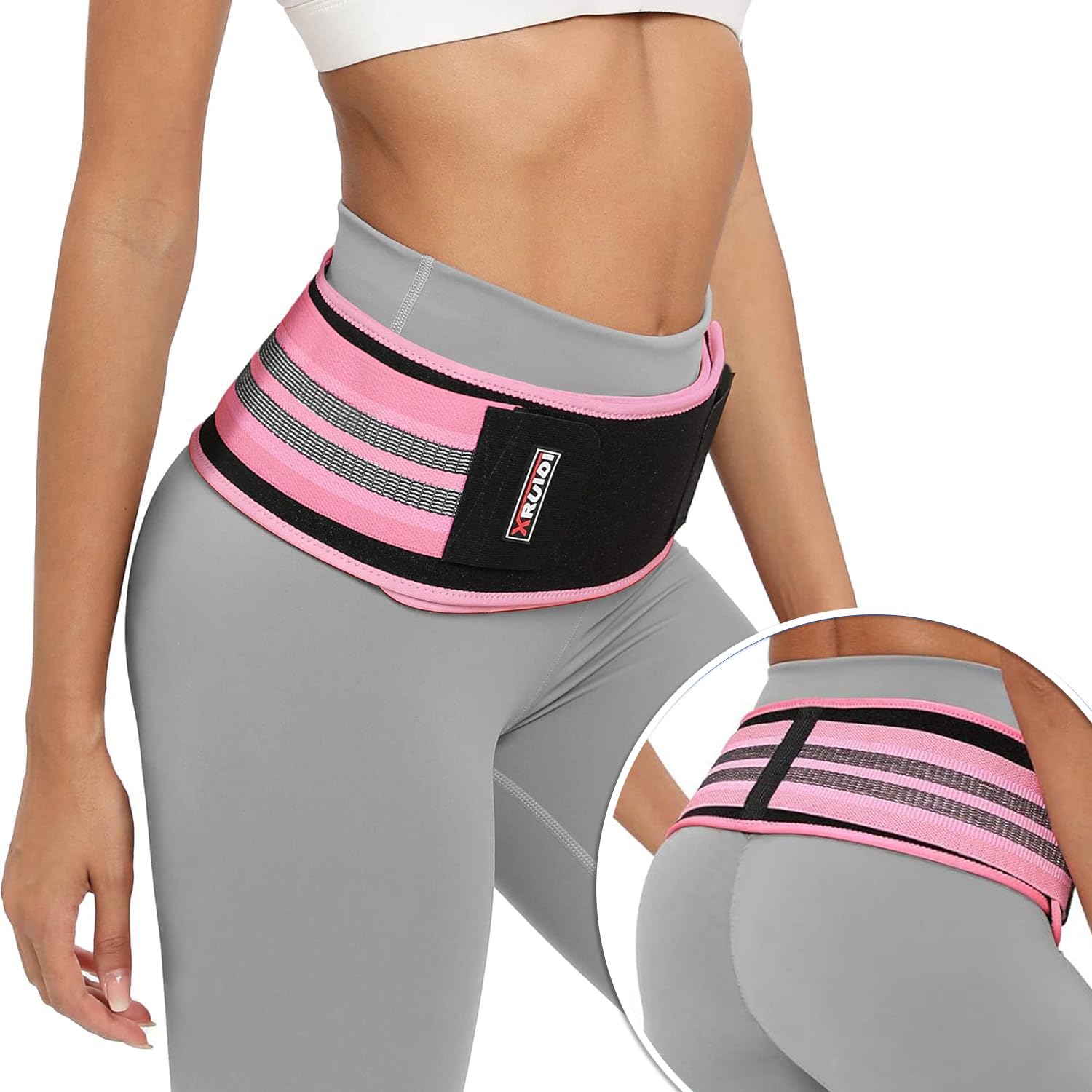 Amazon.com: XRUIDI Sacroiliac SI Joint Hip Belt, Lower Back Support ...