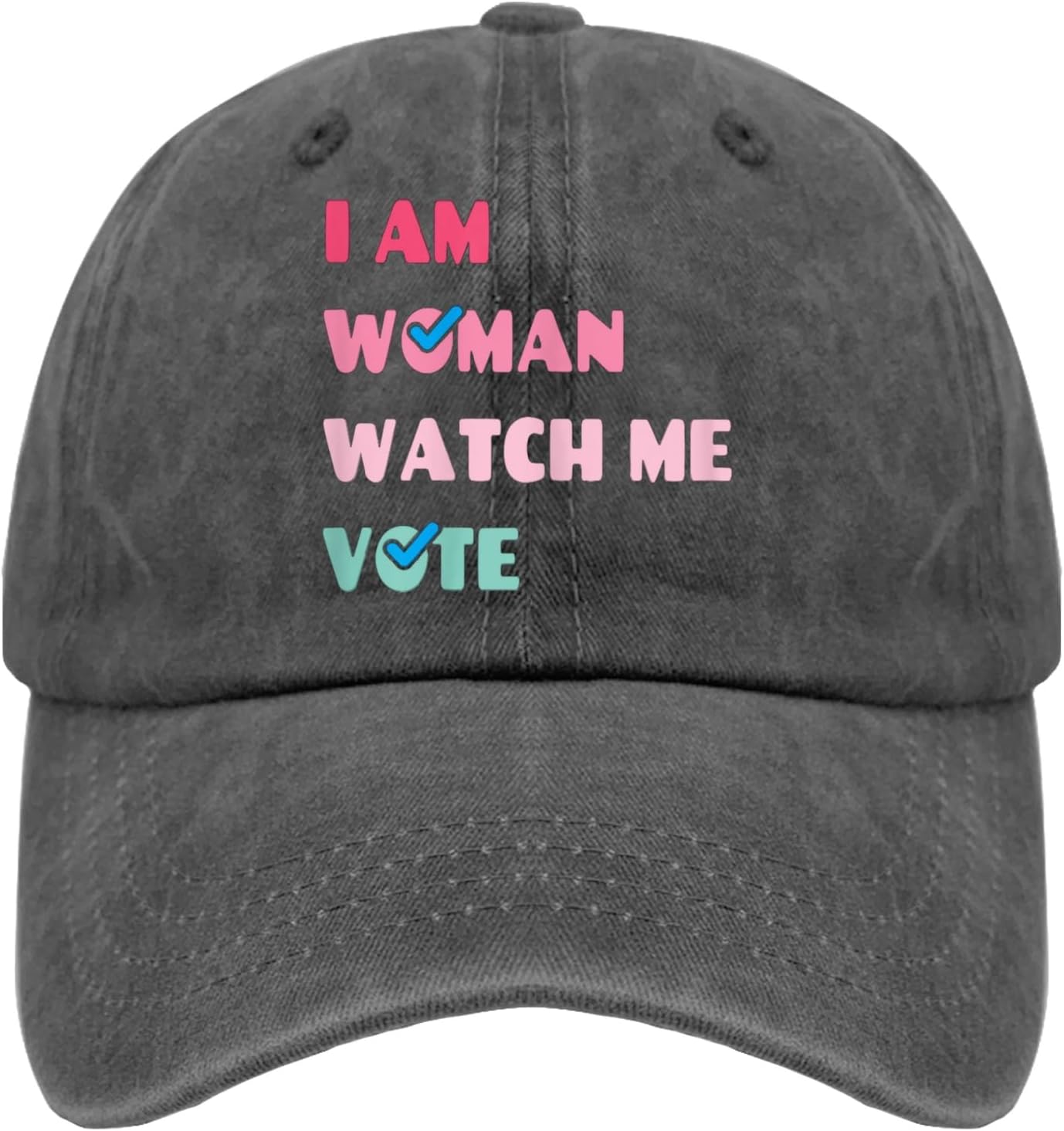 Amazon.com: I Am Woman Watch Me Vote Flag Hats for Men Baseball Funny ...