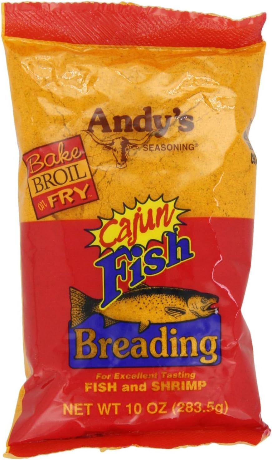 Amazon.com : Andy's Breading Fish Red (Package of 6) : Gourmet Seasoned ...