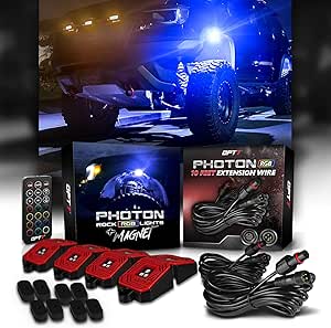 Amazon.com: OPT7 Photon Magnet 4 Pods Rock Lights for Trucks, Jeeps ...