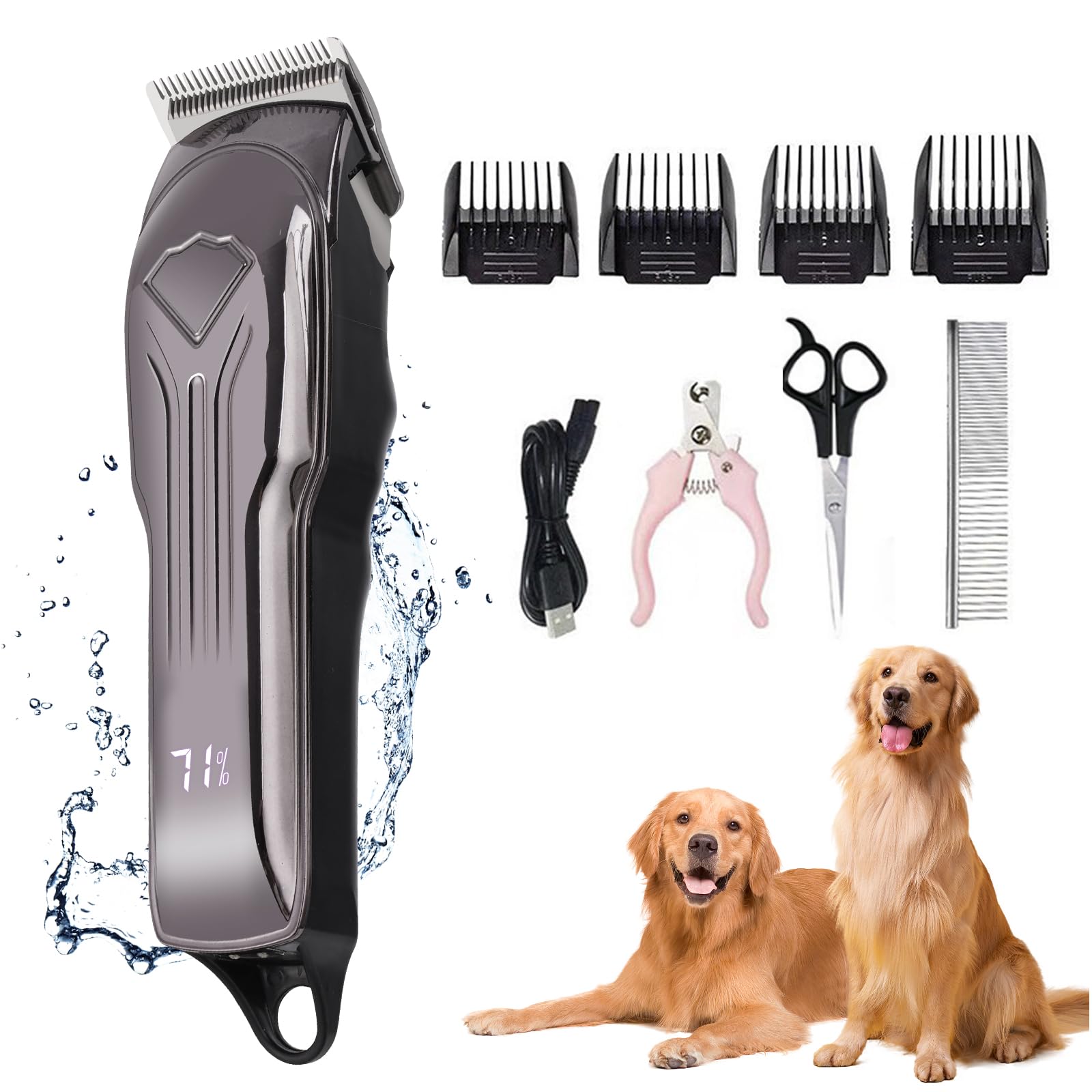 Eléctrico Clipper para Perros y Gatos, Máquina para Cortar Pelo de ...