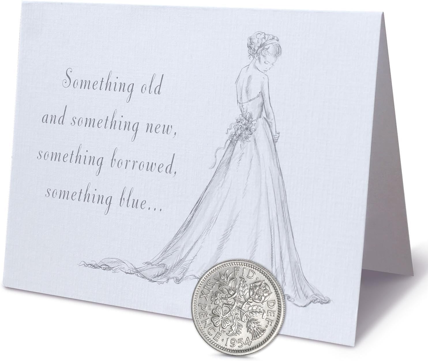 Amazon.com: COOLUXU Sixpence Coin for Bride Shoe and Wedding Card ...