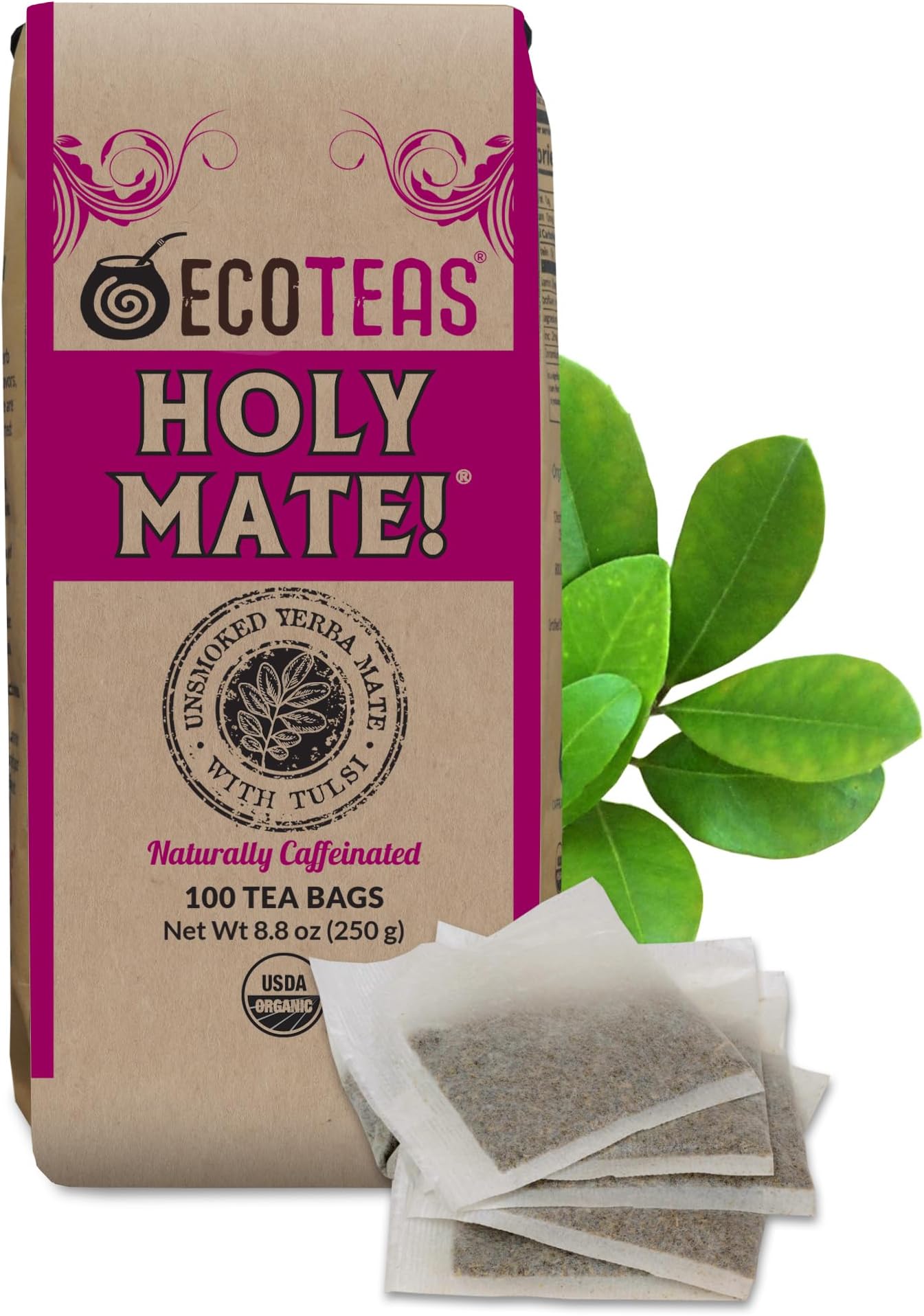 Amazon.com : Guayaki Traditional Organic Mate Tea Bags, 75 Count ...