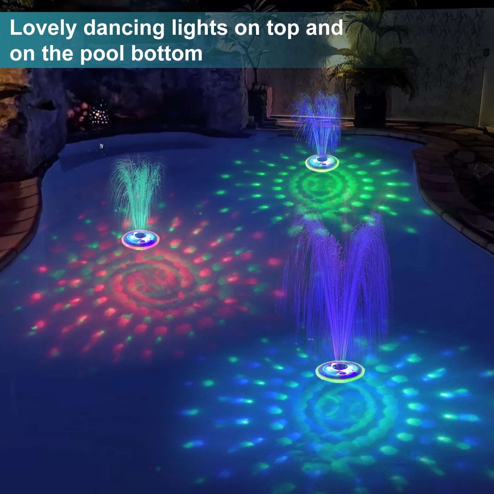 Swimming Pool Floating Fountain Poolstyle K737CBX Flora Floating
