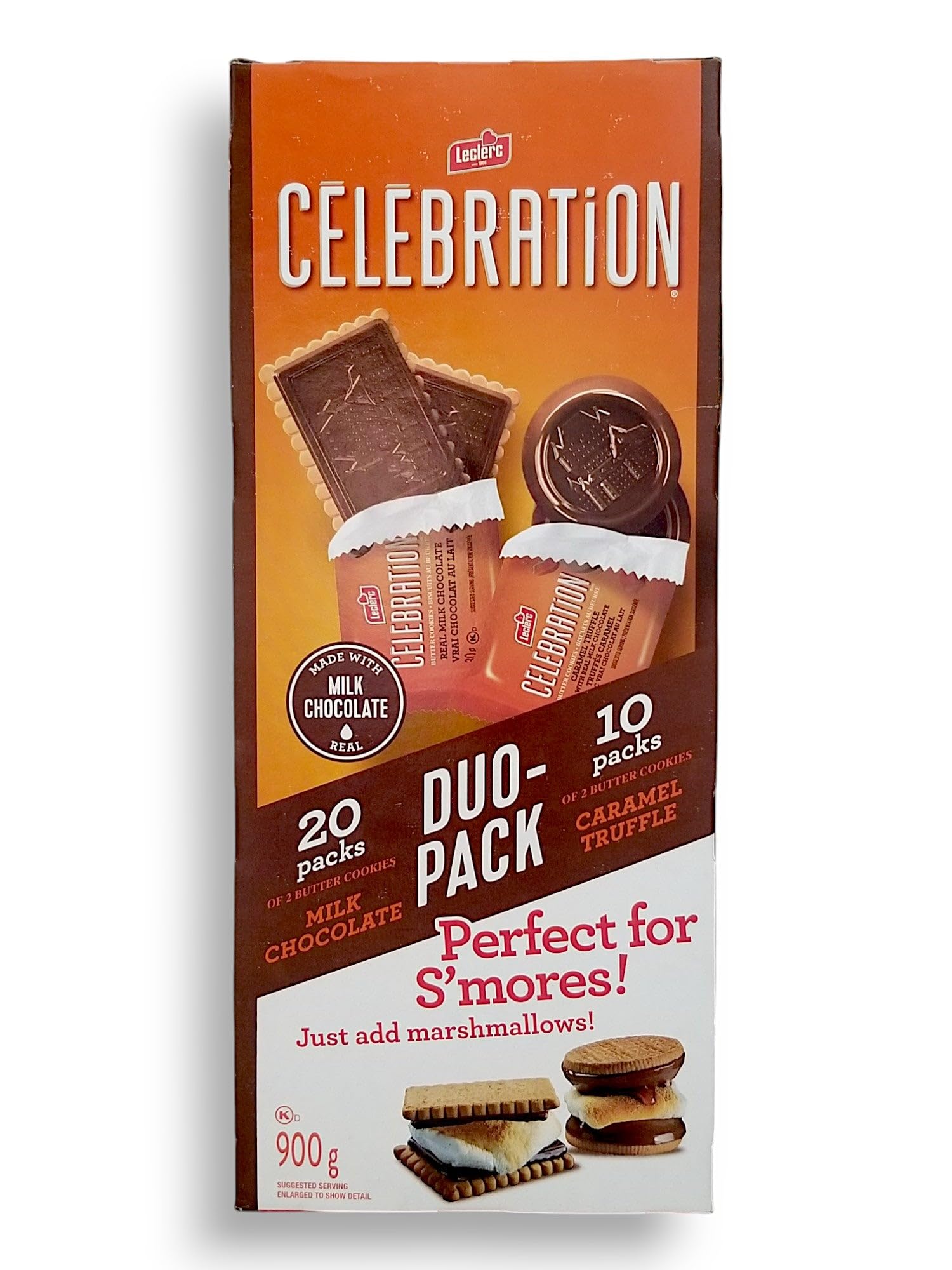 Leclerc Celebration Cookies - Duo Pack - 900g (30 individual packs ...