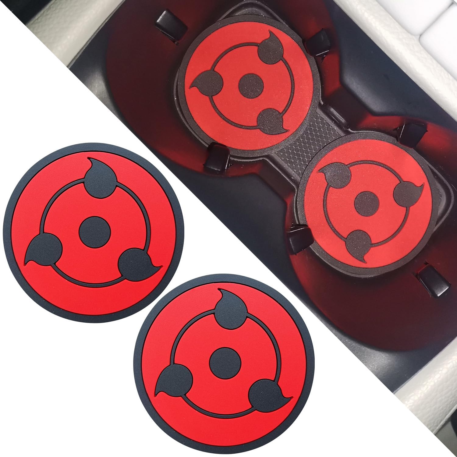 Amazon.com: AMOHOMA Car Coasters for Cup Holders 2.75 Inch Universal ...