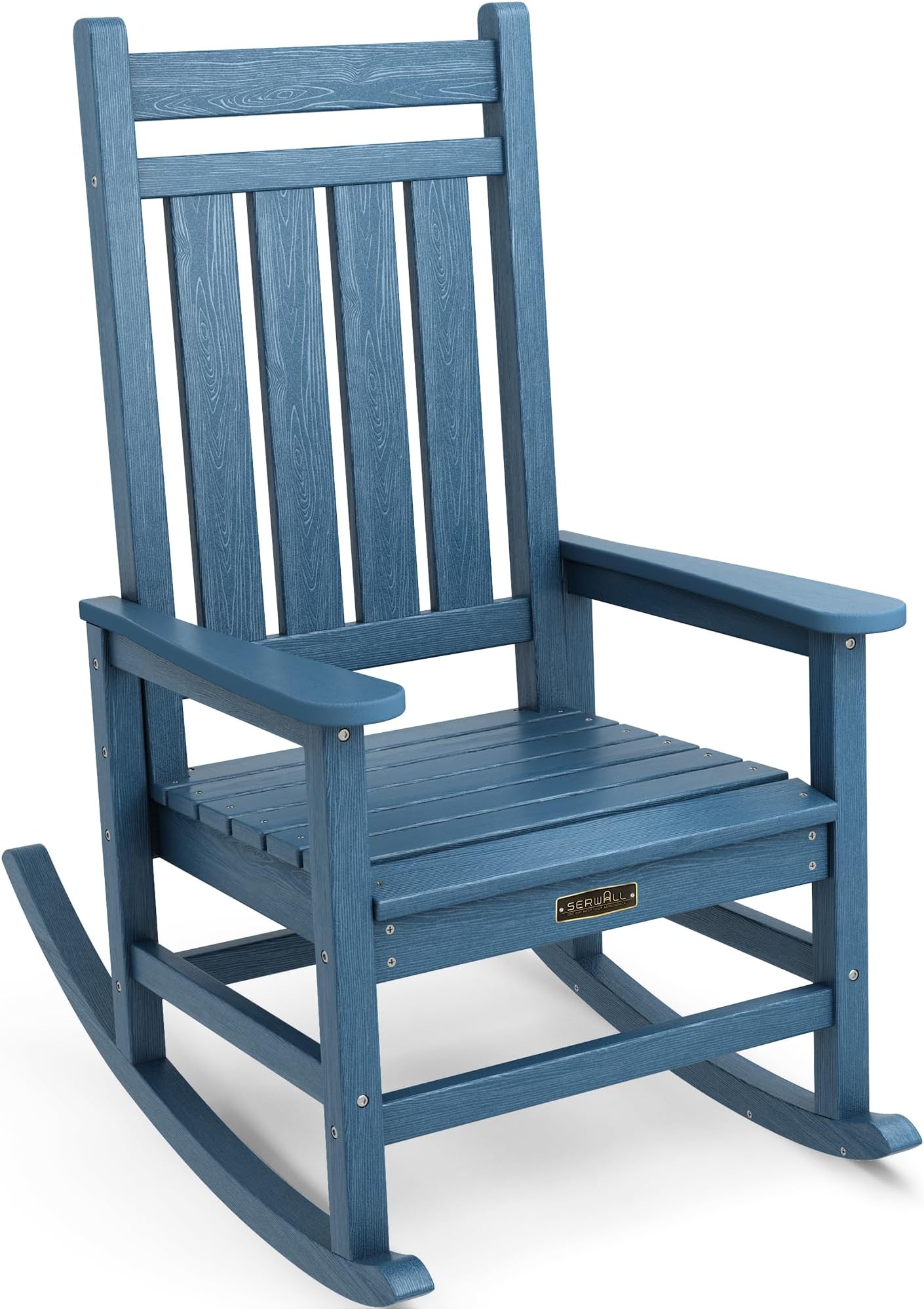 Amazon.com: Outsunny Adirondack Rocking Chair, All Weather HDPE Porch ...